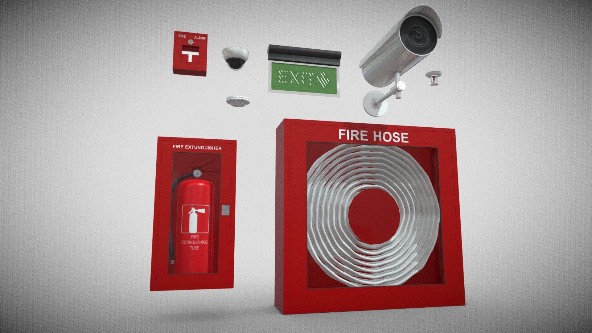 3D model Security System Collection - 3D model by nvere [9295e53 ...