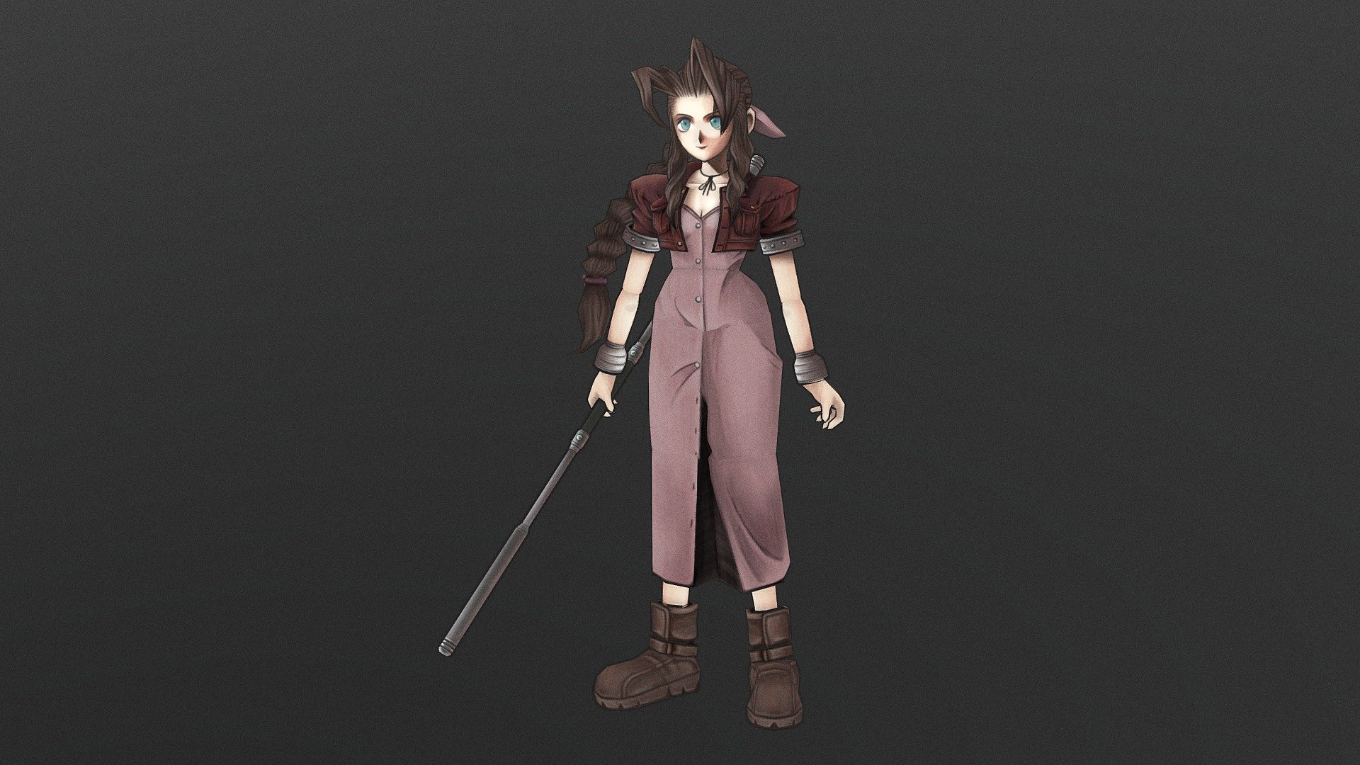 Aerith low-poly model - Download Free 3D model by NiNoStyle [929603e ...