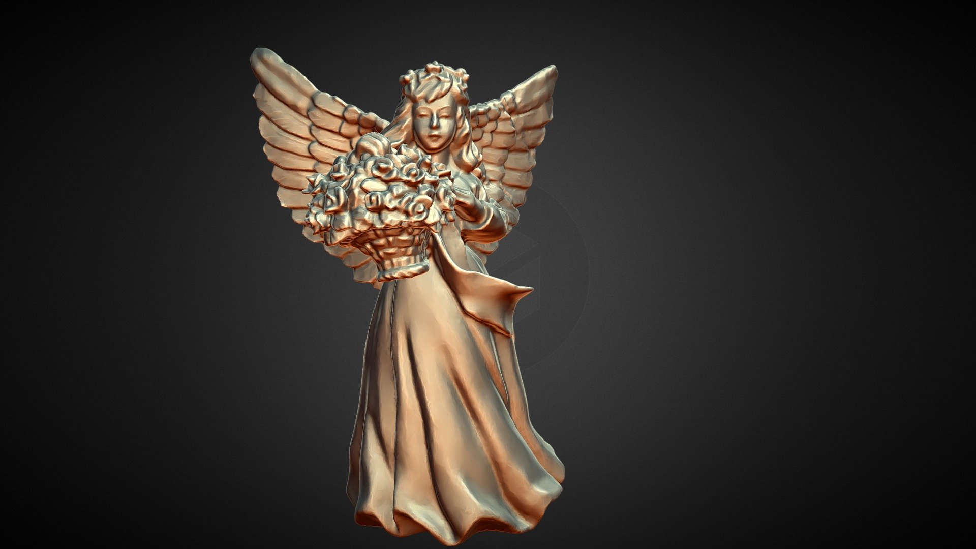 Angel Candle Holder Decoration - Buy Royalty Free 3D model by Stephane ...