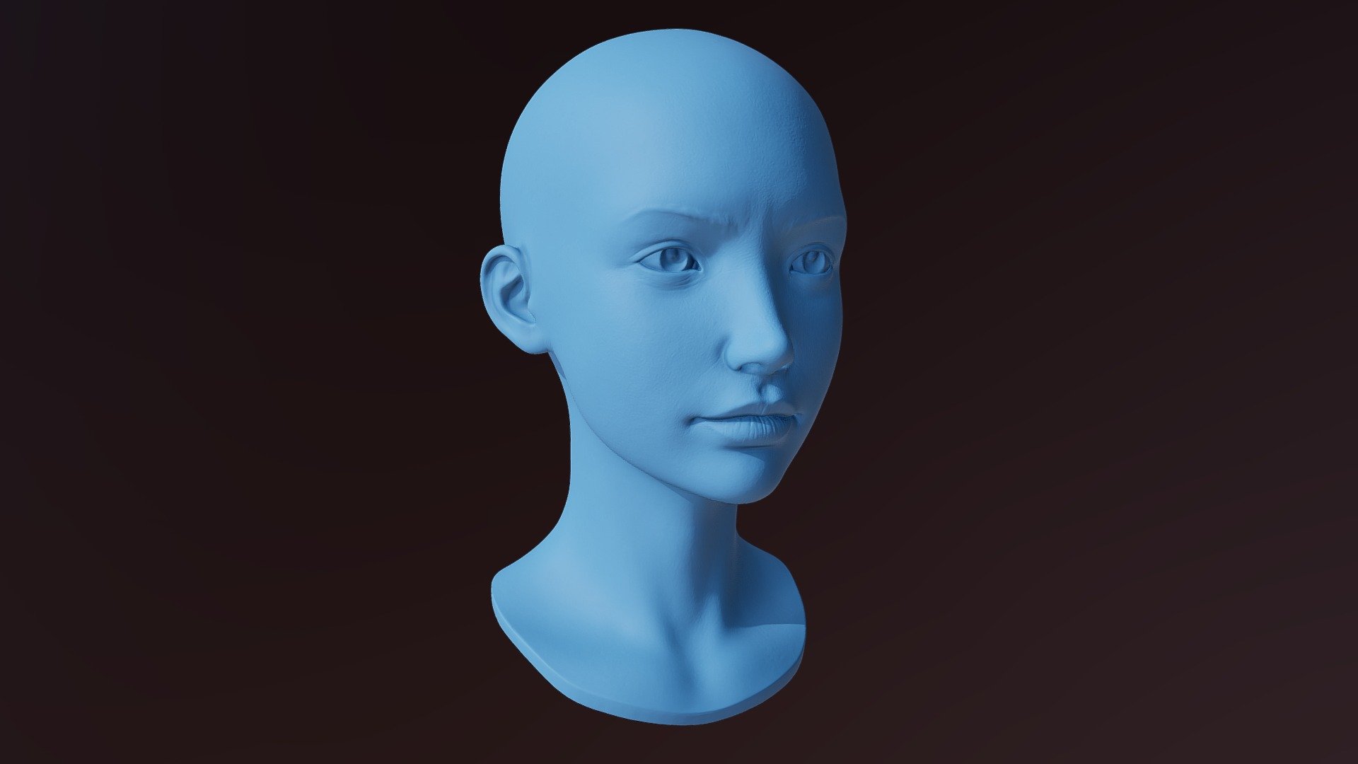 3D Printable Female Head 5 - Buy Royalty Free 3D model by ...