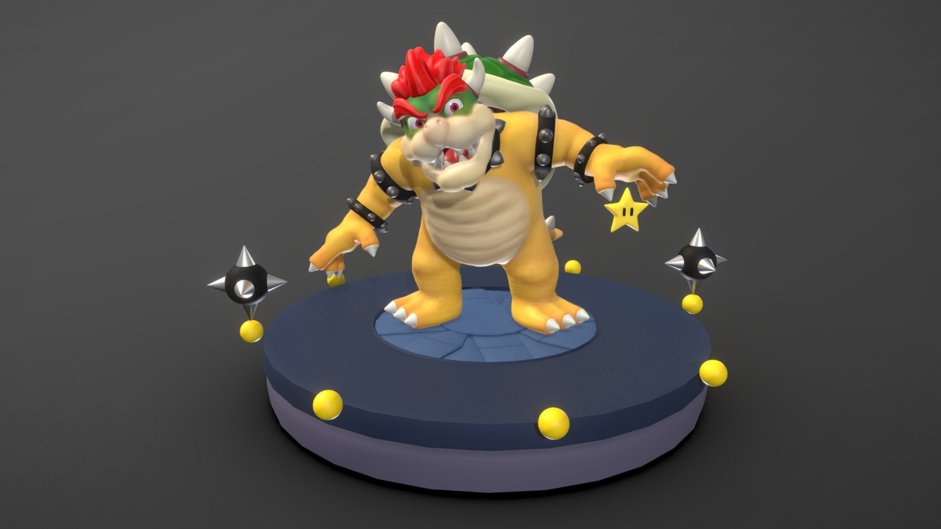Bowser - Buy Royalty Free 3D model by Loslolos [929a1df] - Sketchfab Store