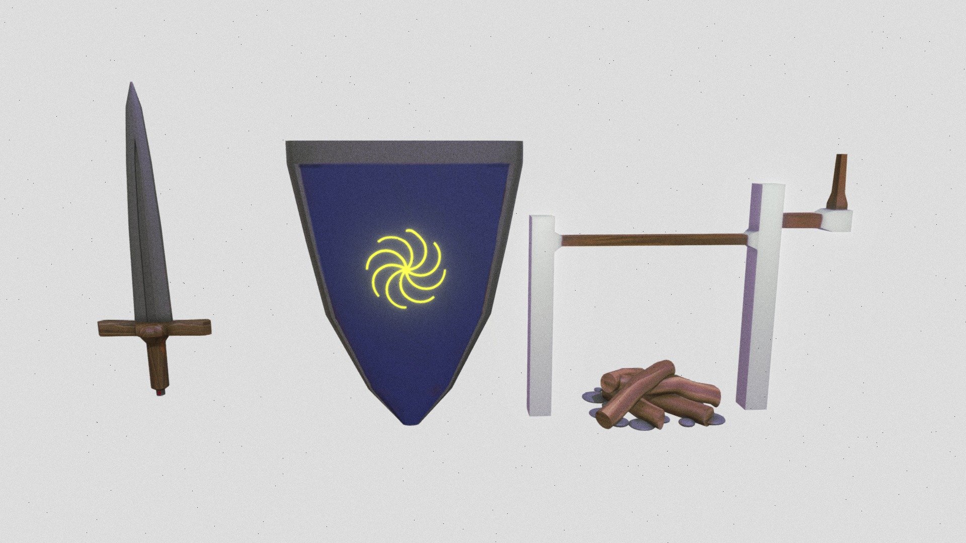 Three Fantasy Props - 3D model by Elizabeth Hanson (@Echanson) [929be89 ...