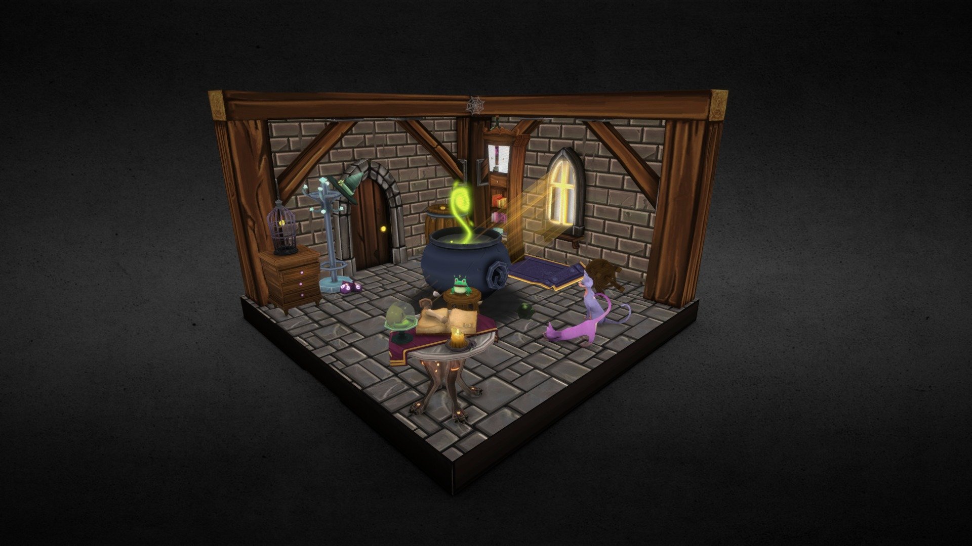 Magic Room - Download Free 3D model by mRiot (@malgorzatariot) [929c6a2 ...