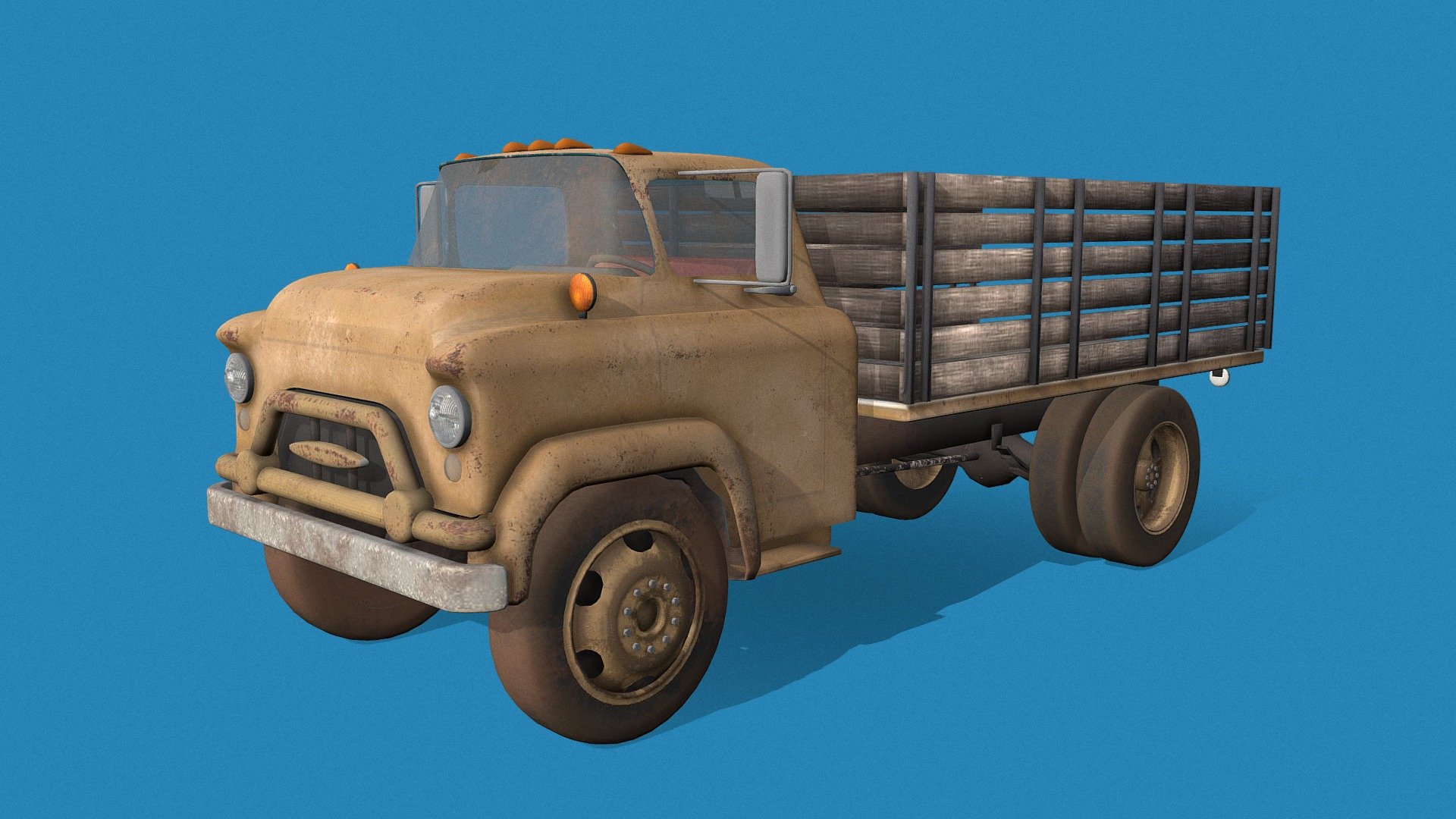 Stake truck - 3D model by Chip Buchanan (@ChipBuchanan) [92a22c8 ...