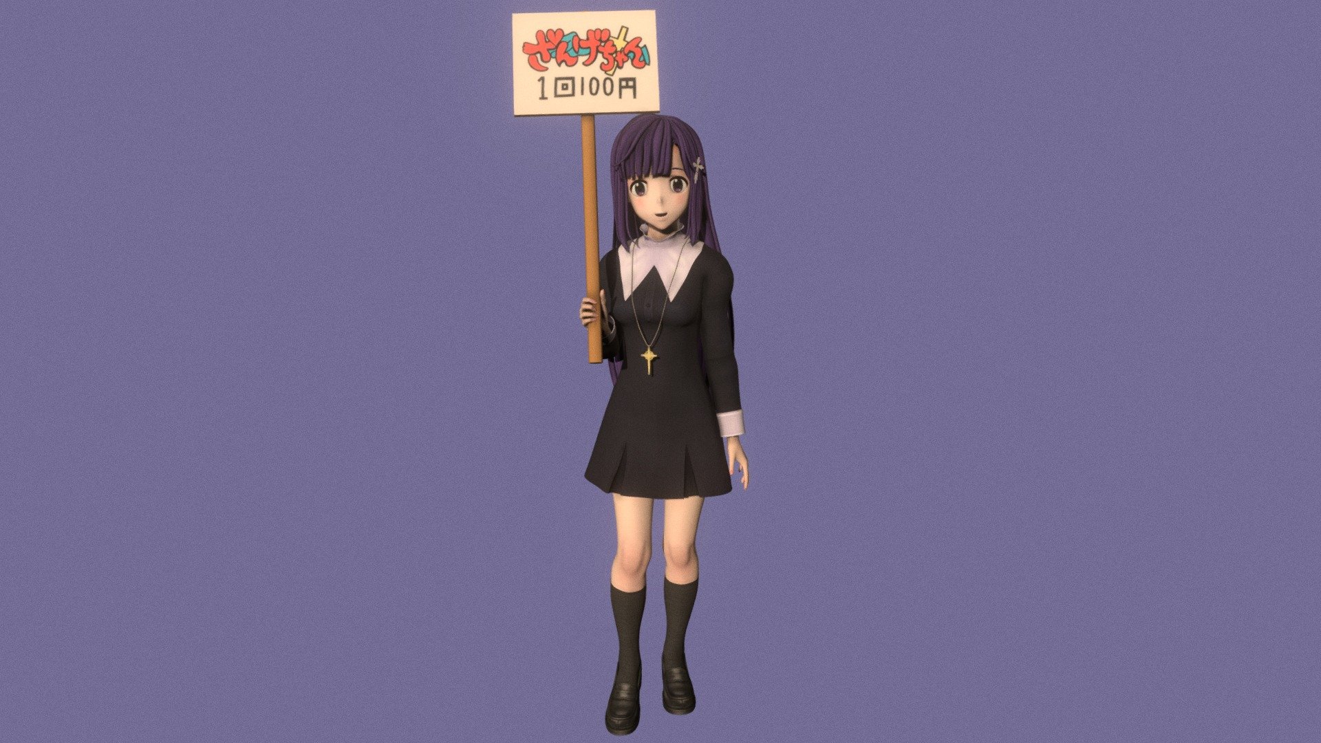 Zange 01 - Buy Royalty Free 3D model by 3d Anime Girls Collection (@3d ...