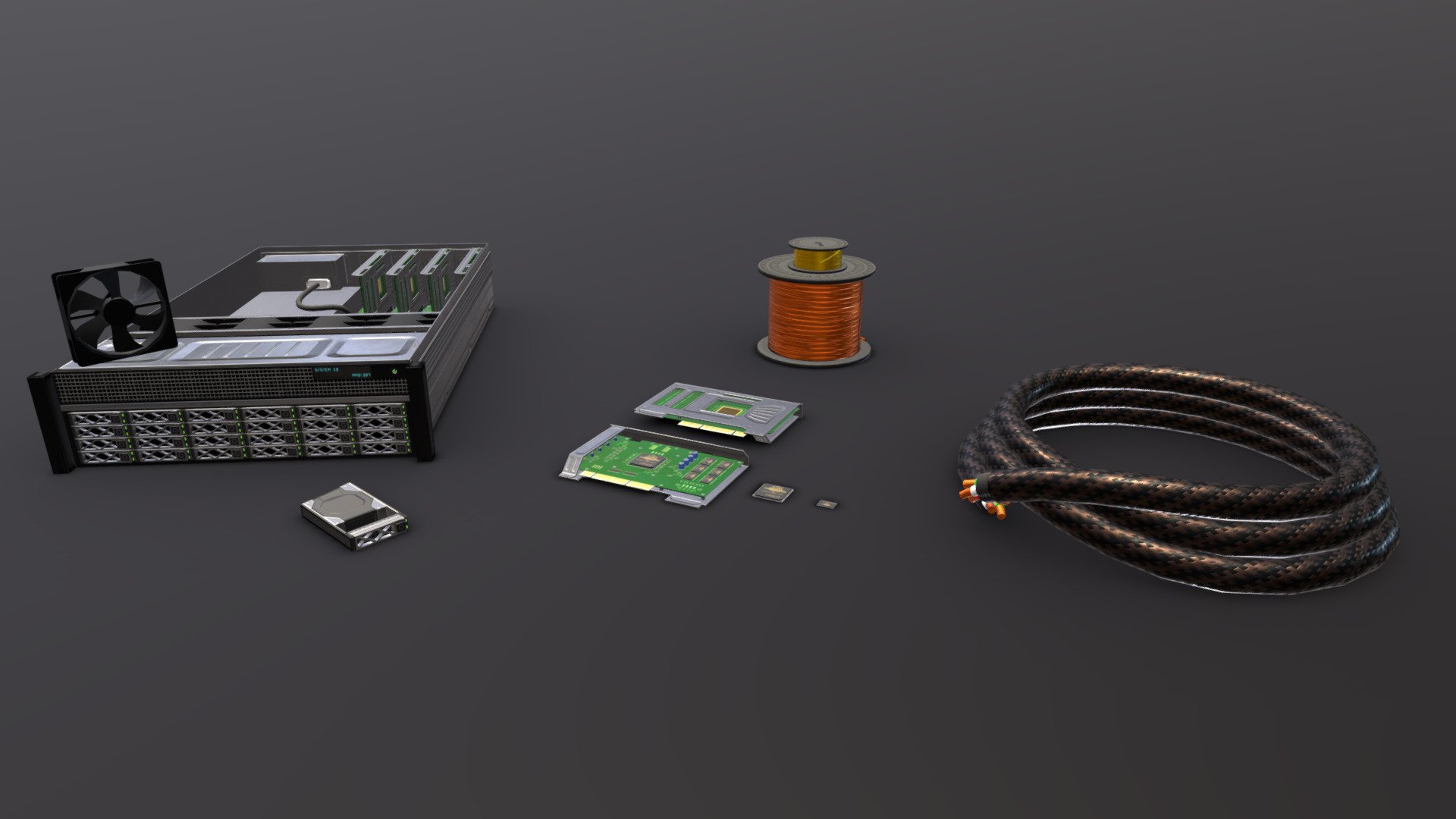 High Tech Crafting Pack - Electronics - 3D model by WaffleSlapper ...