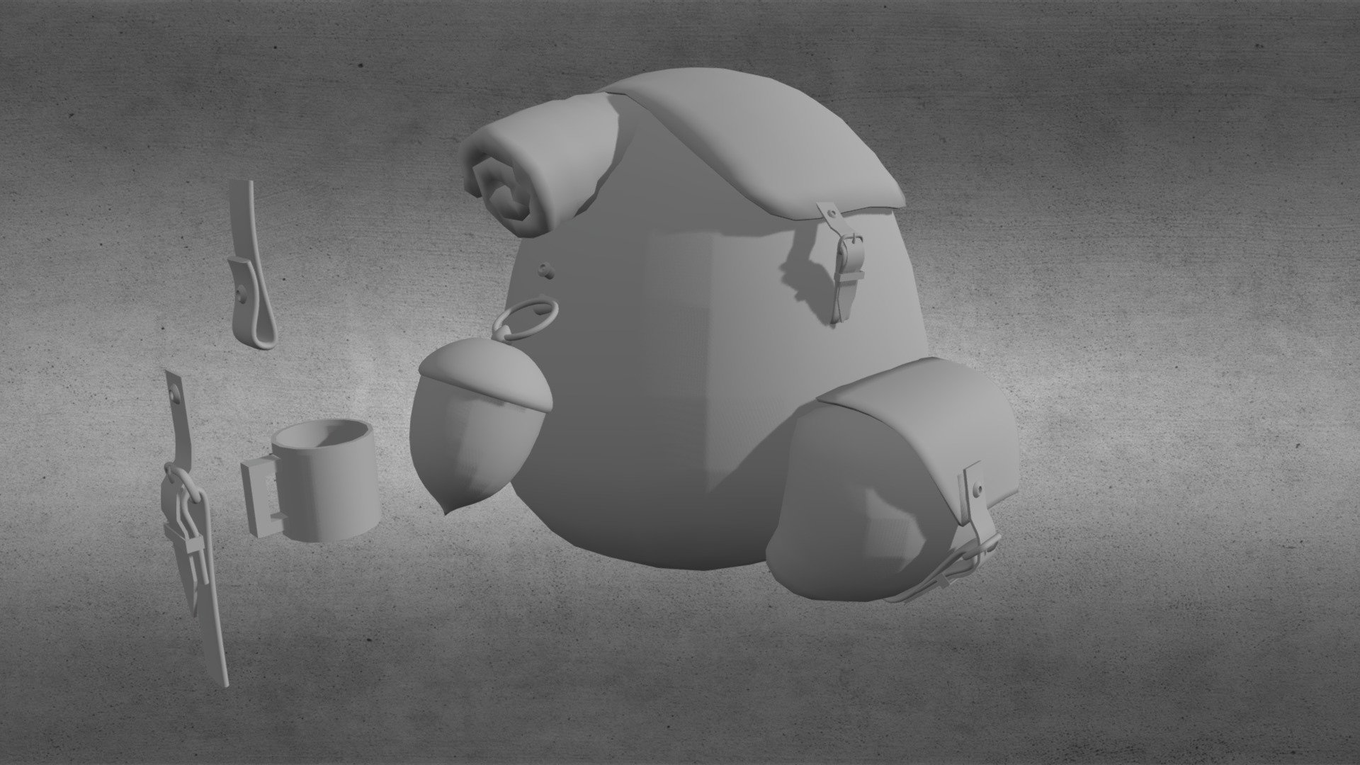Korok Backpack (unfinished model) - Download Free 3D model by Kaniksu ...