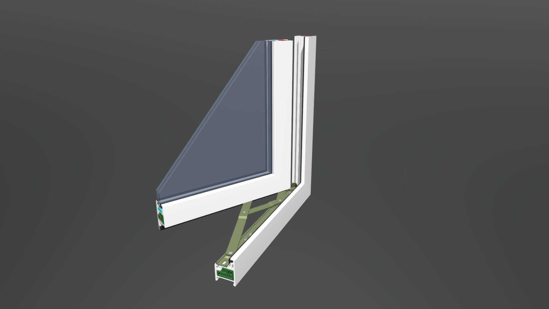 PURE Line uPVC Window - Double Glazed - 3D model by REHAU WindowsSA ...