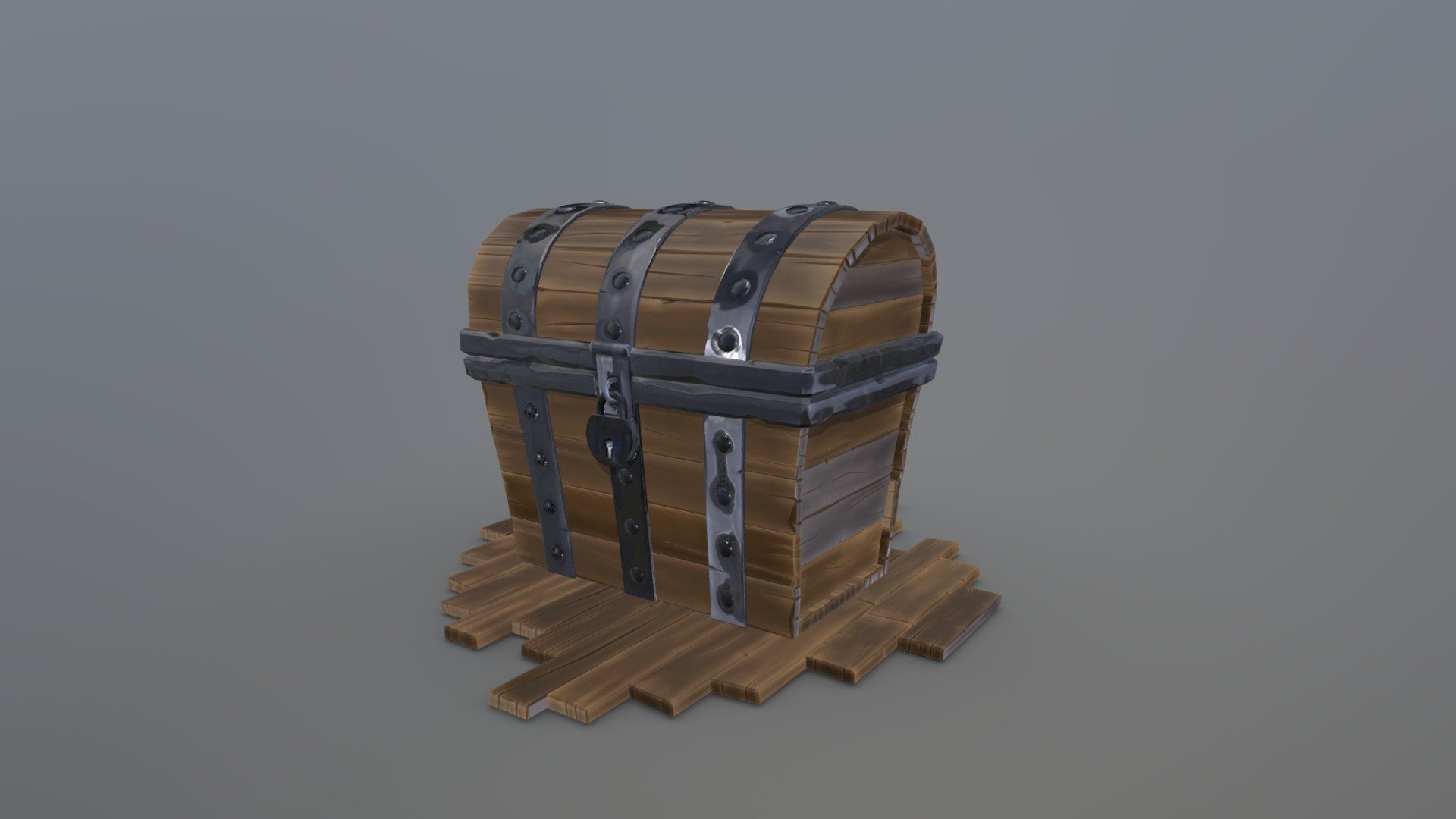 Stylized Treasure Chest - Download Free 3D model by Michael Egorov ...
