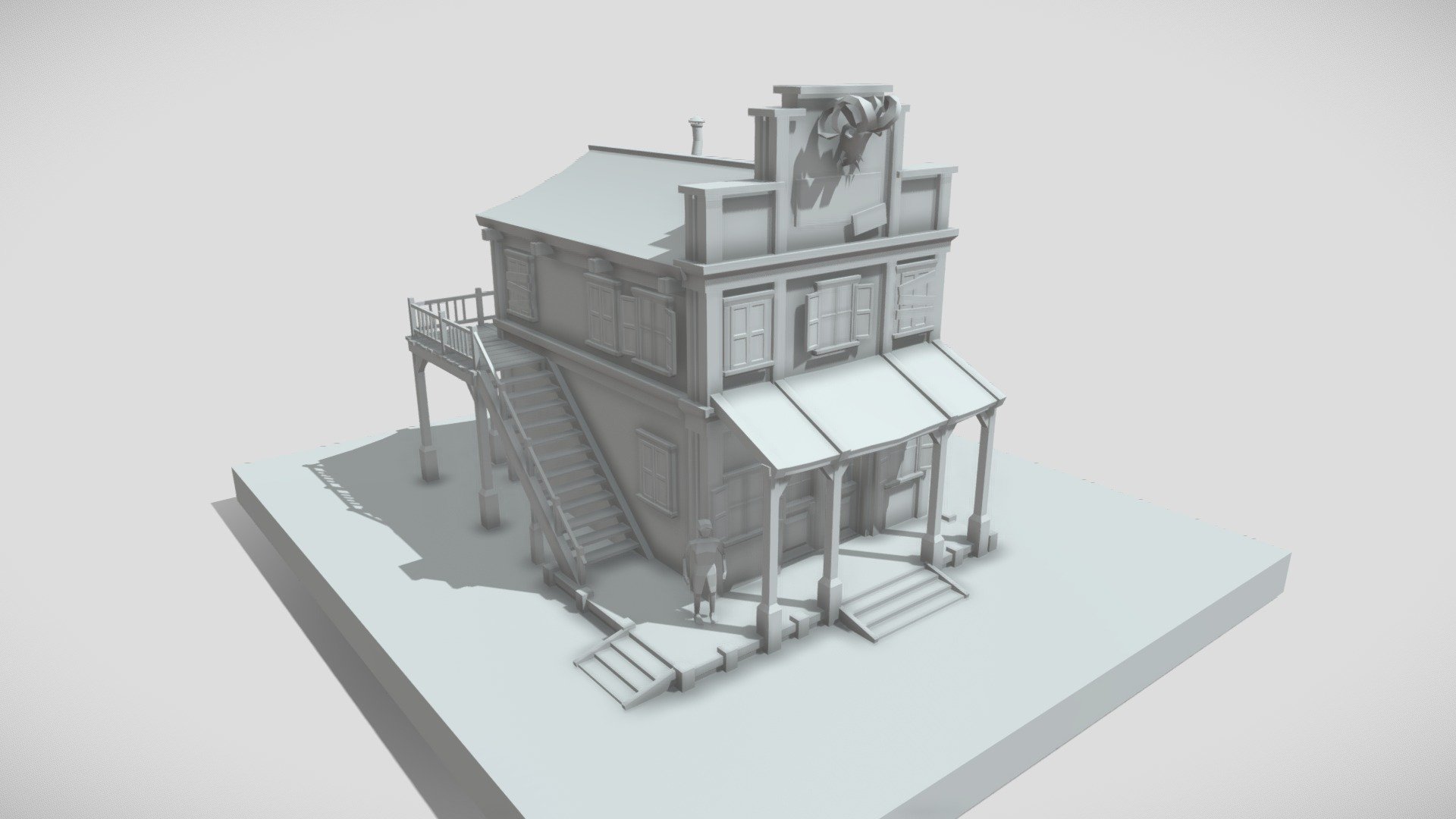 DAE House Model - RUSTBORN - 3D model by KasperVerbiest [92a78a2 ...