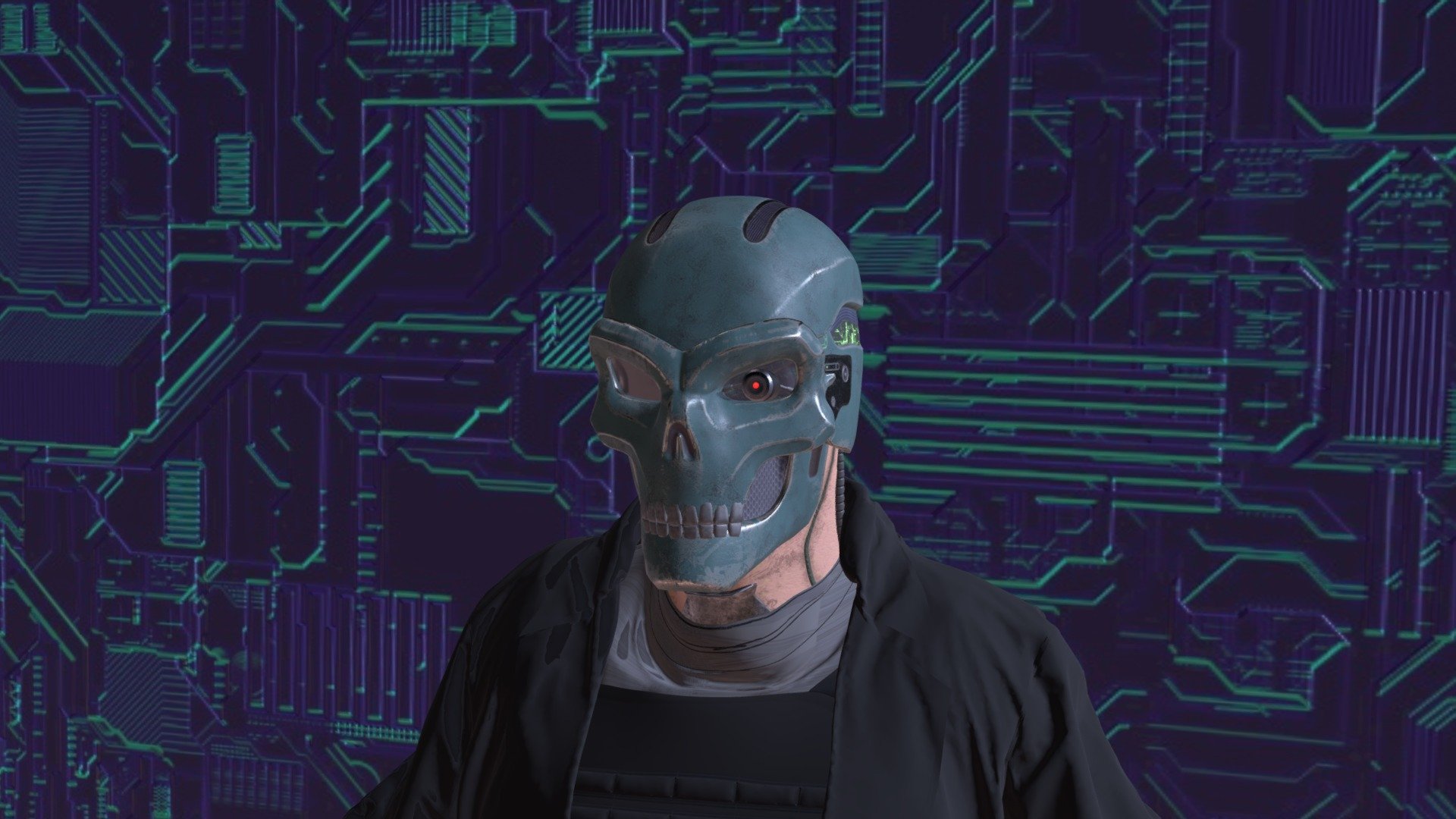 Cyber_Skull - 3D model by Matmoesa [92aa8c8] - Sketchfab