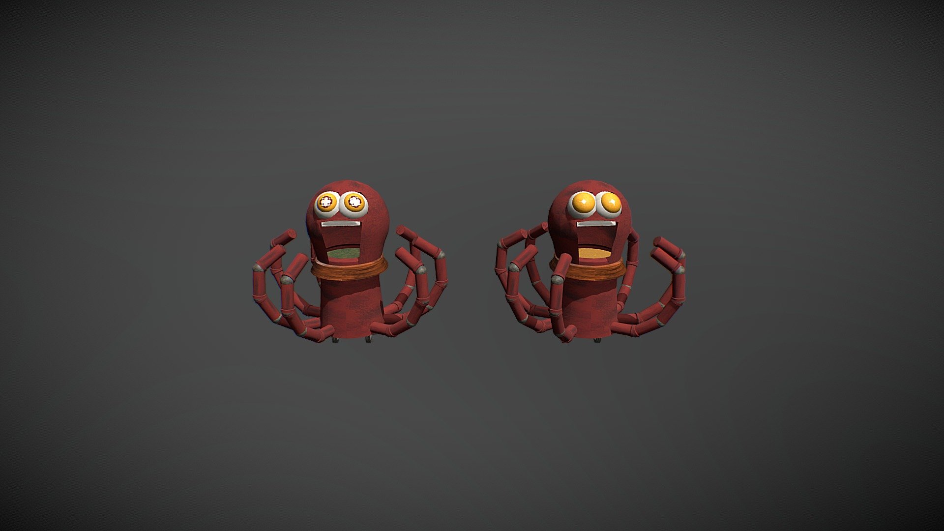 Mr Squid feed me trash can - Download Free 3D model by Cavender's ...
