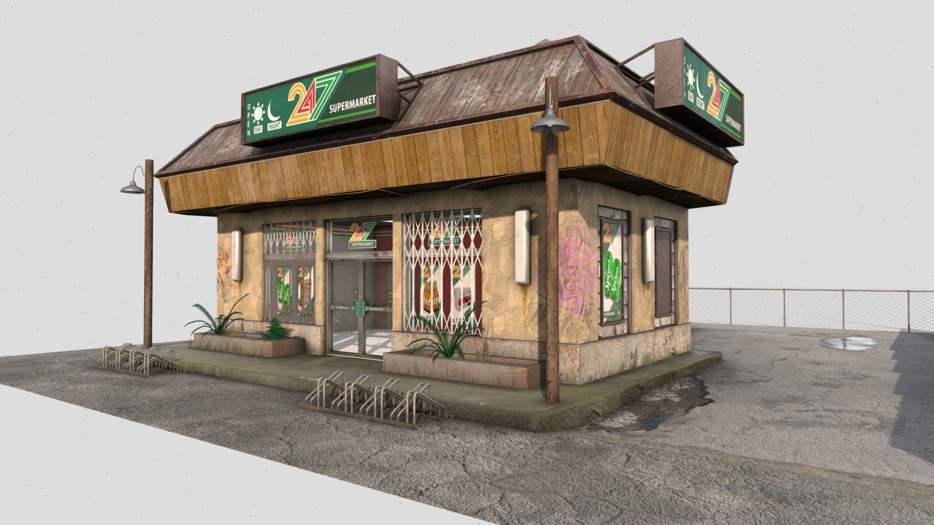 247 Supermarket (Sandy Shores) - Type GTA V - Download Free 3D model by ...