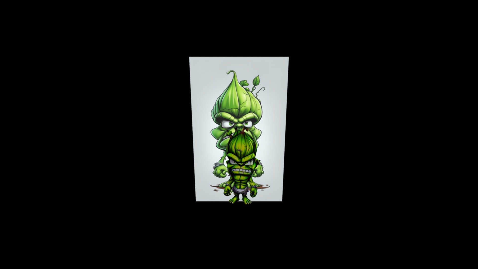 Angry Cartoon Character An angry cartoon char - Download Free 3D model ...