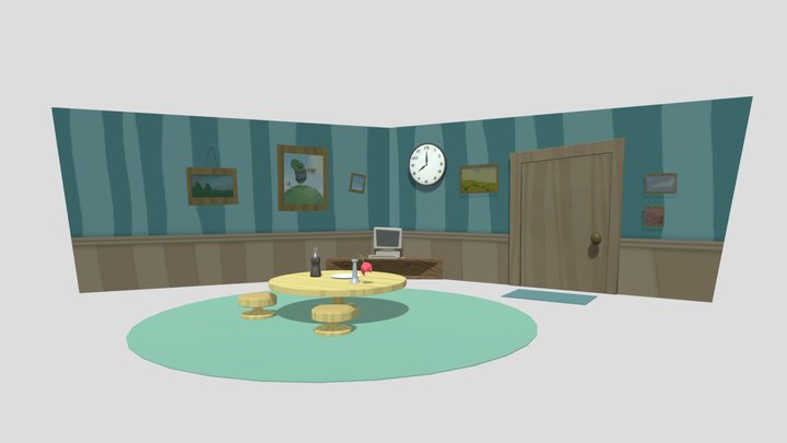 Living-room 3D models - Sketchfab
