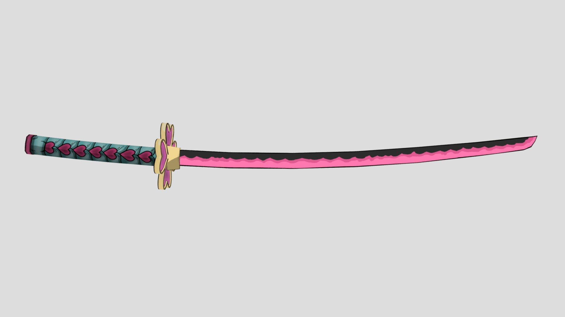 Mitsuri Kanroji's Nichirin Sword. - 3D model by thenamesblox [92b0a13 ...