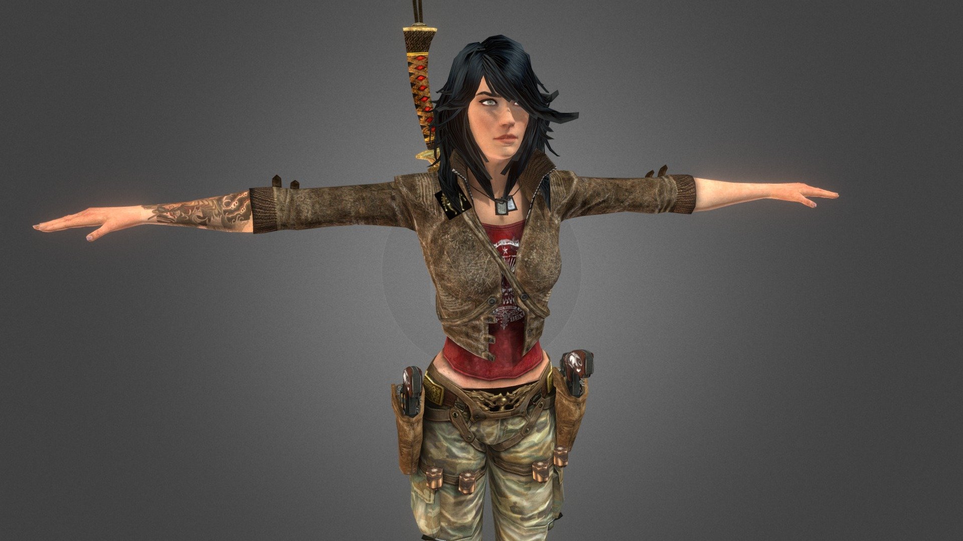 Female Warrior - Buy Royalty Free 3D model by ayushcodemate [92b2033 ...