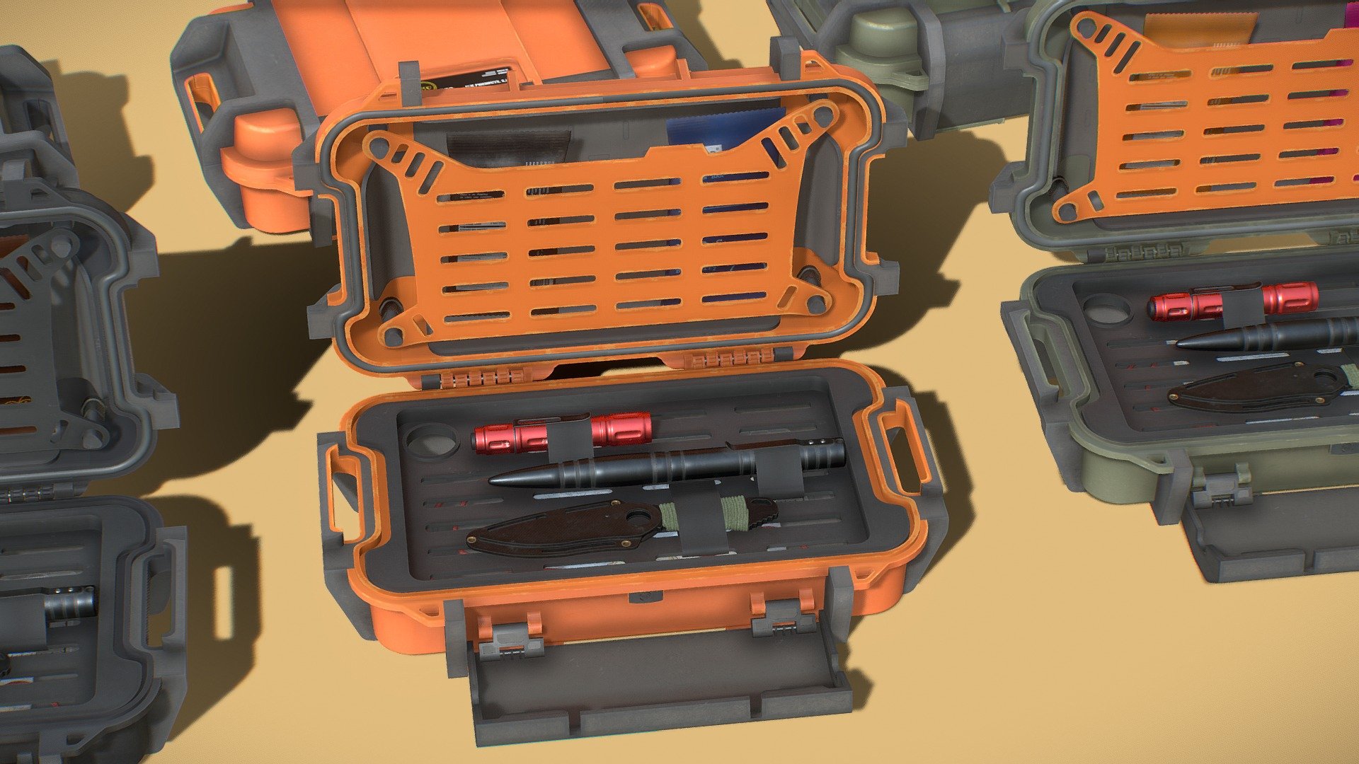 Ruck case with accessories - 3D model by Eleanie [92b3905] - Sketchfab