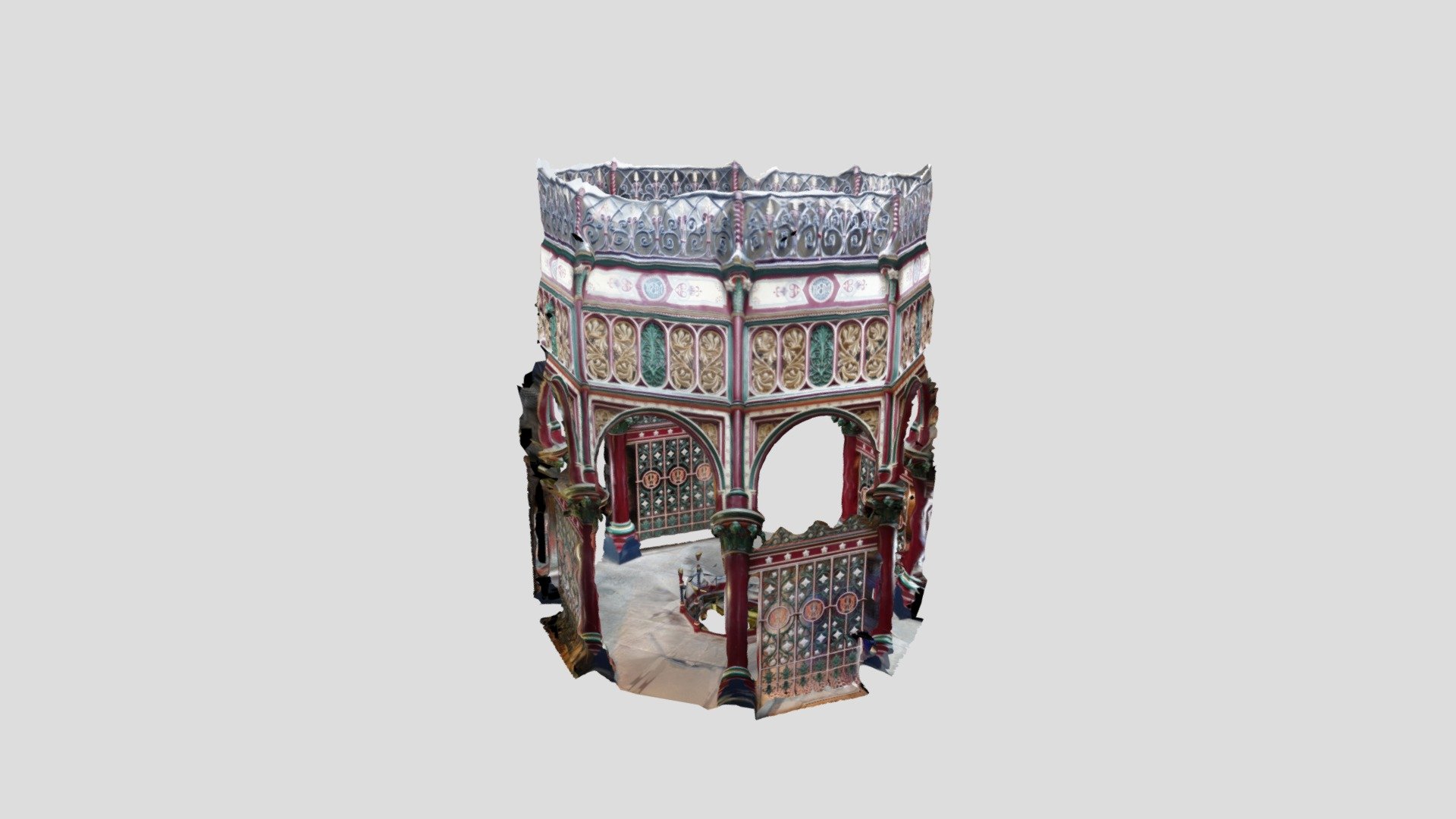 CROSSNESS - PAINTED OCTAGON - 3D model by peterbarry [92b4335] - Sketchfab
