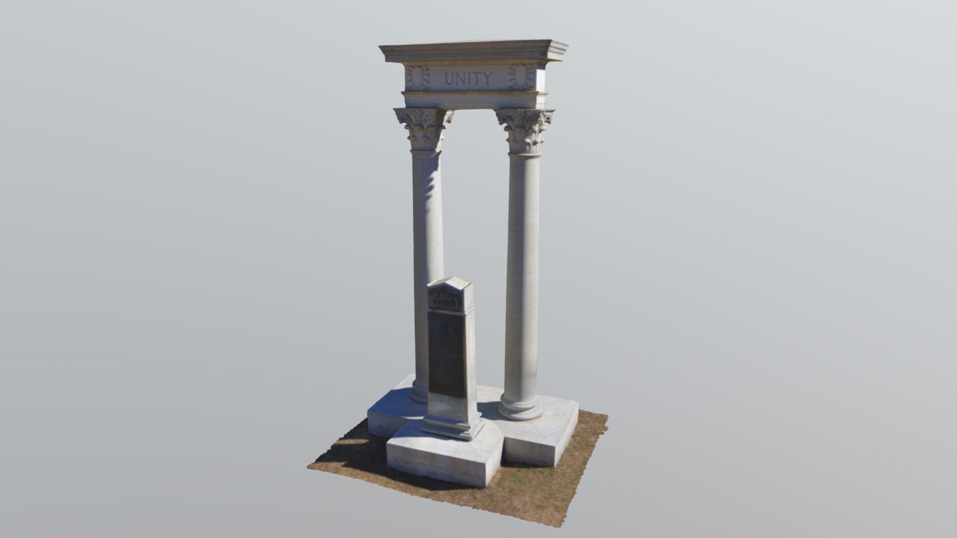 Bennett Place Unity Monument - 3D model by edtriplett [92b675b] - Sketchfab