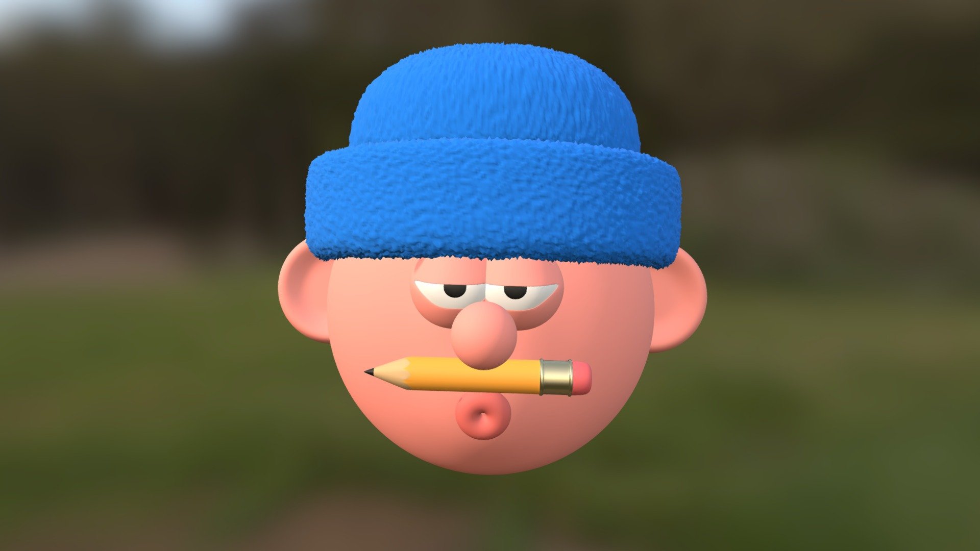 Mister Mustache | 3D Illustration - Download Free 3D model by Naweed ...