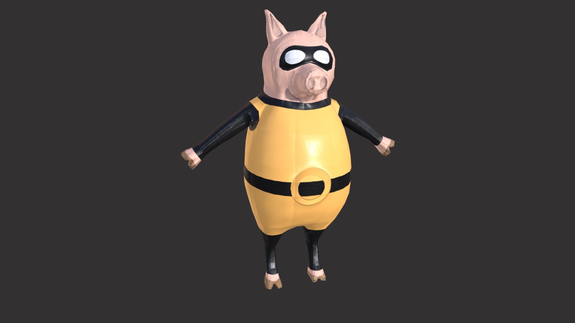 The Hero Pig Model - 3D model by Briana_cardiff [92ba461] - Sketchfab