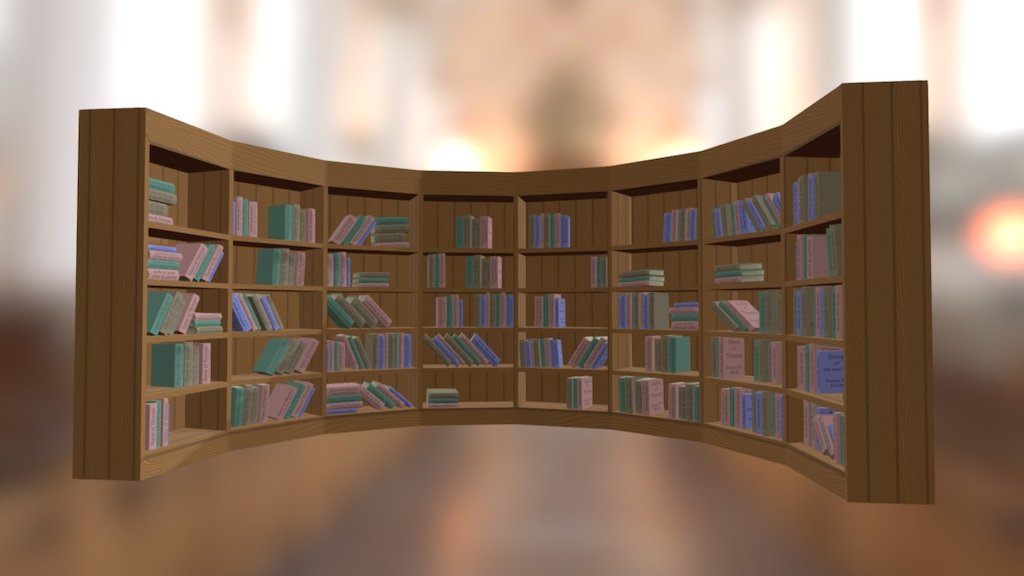 Book Shelves - 3D model by Nataly (@biko) [92bc744] - Sketchfab