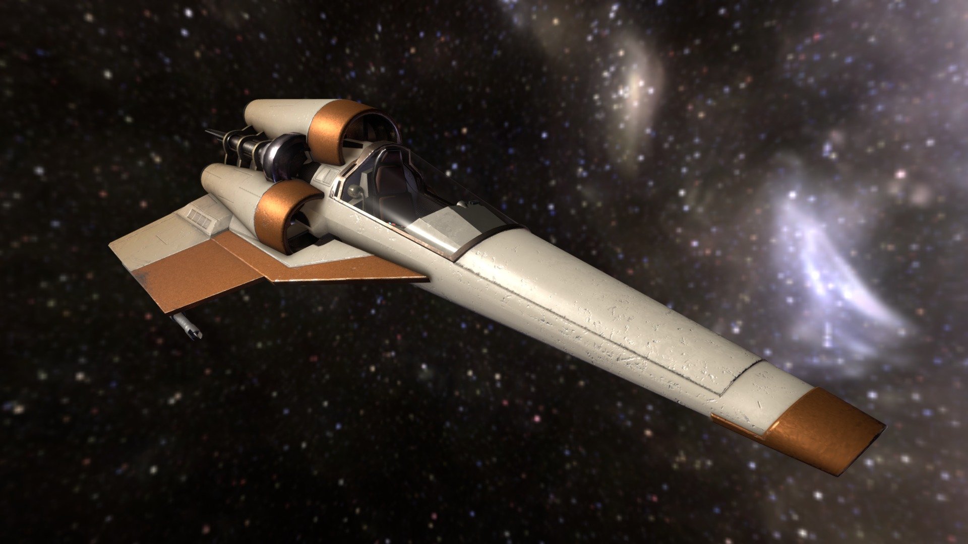 [2nd Design] Old Tri-Engine - Space's Aces - 3D model by Connor R. Cox ...