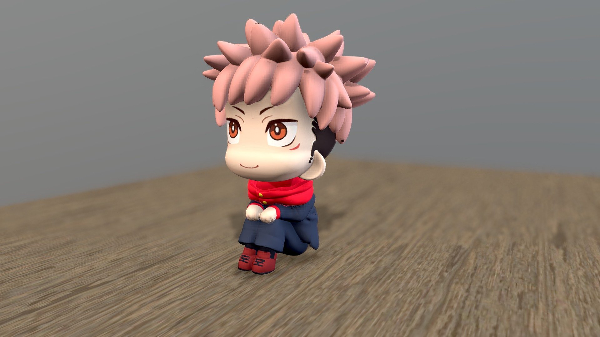 Chibi Yuji Itadori Jujutsu Kaisen - Buy Royalty Free 3D model by 3DHArt ...
