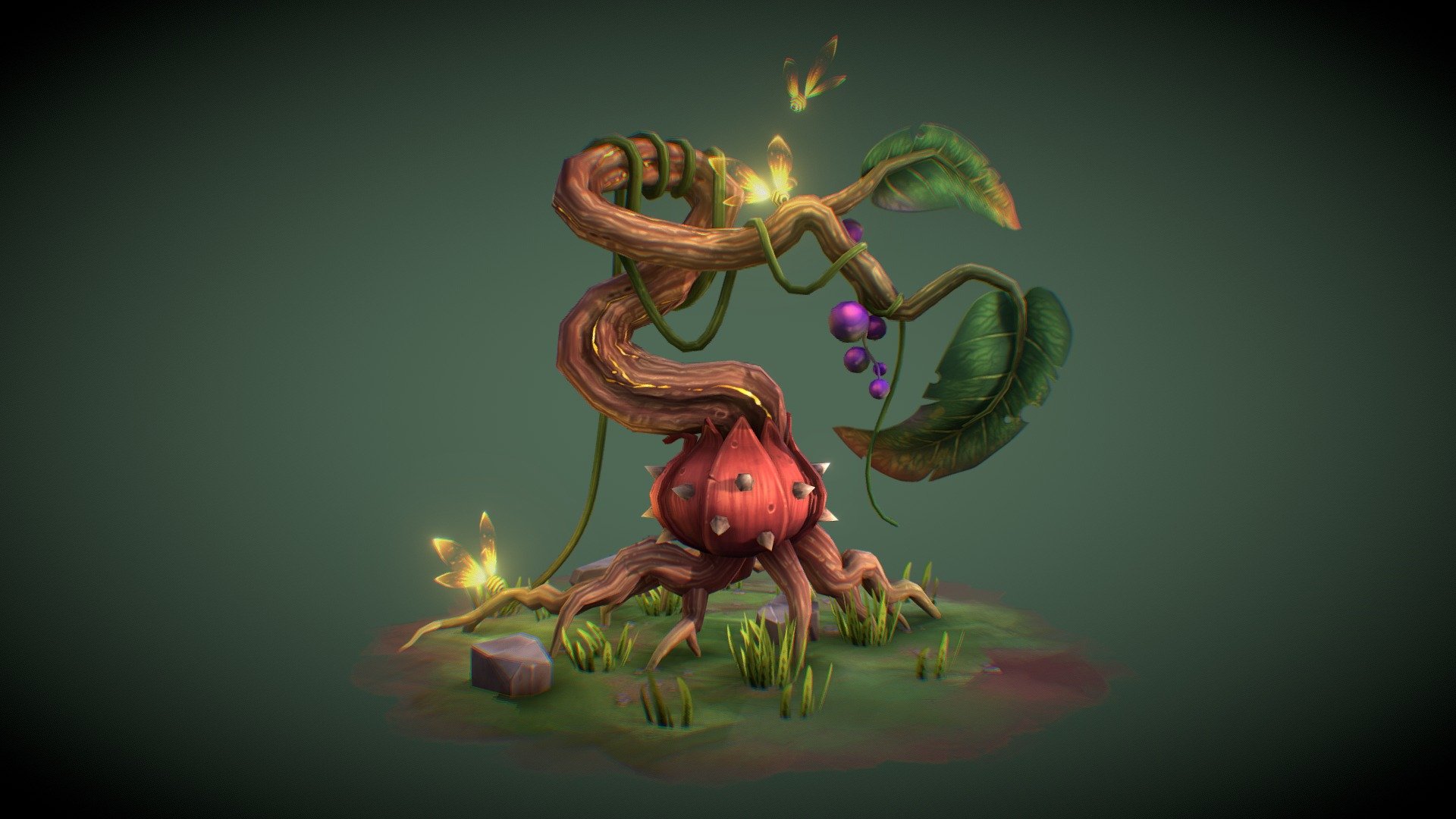 Alien Plant - 3D model by LunatikKat [92c0fe7] - Sketchfab