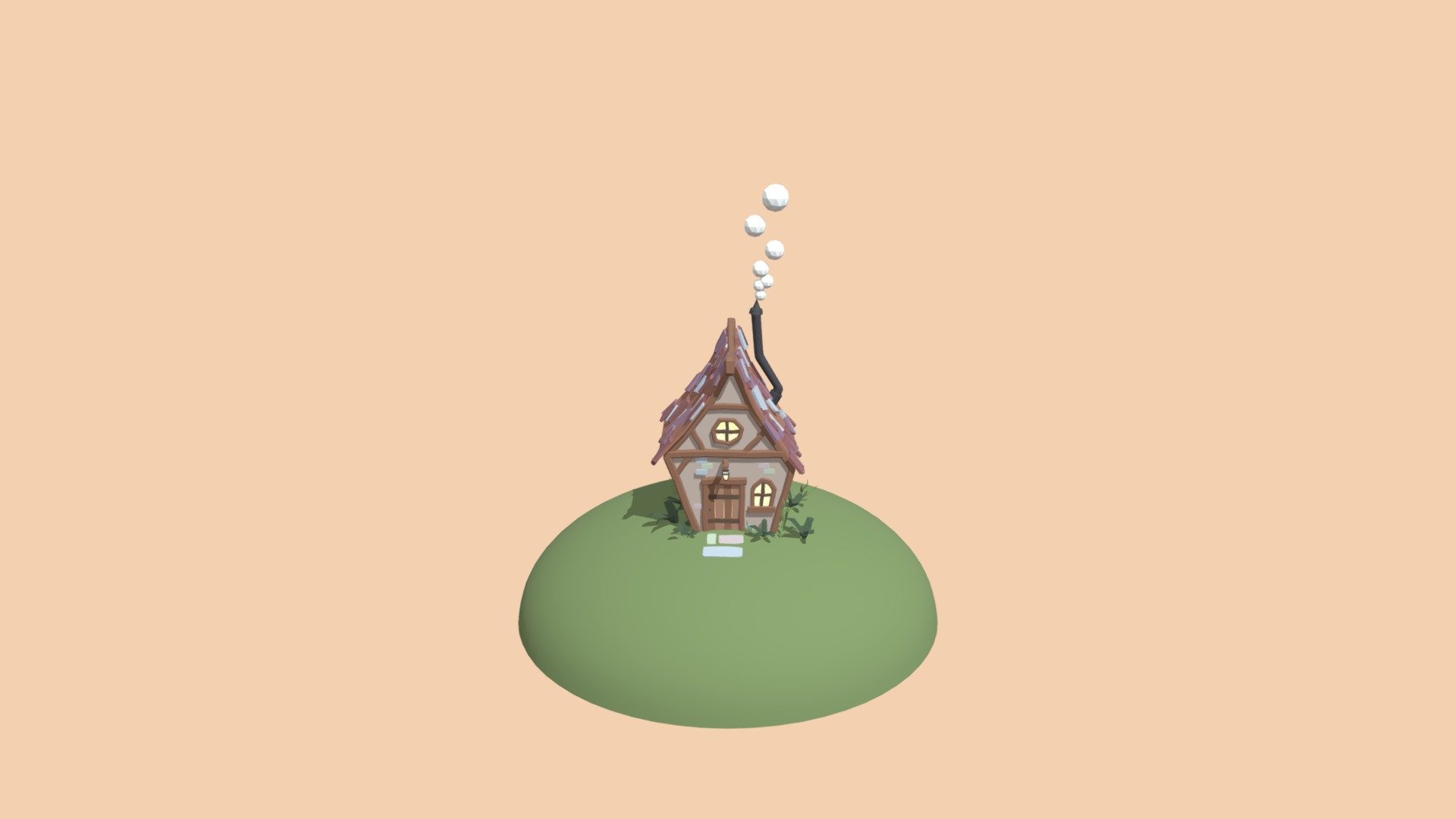 Low Poly Cottage - 3D model by FalseShadow0 [92c1279] - Sketchfab