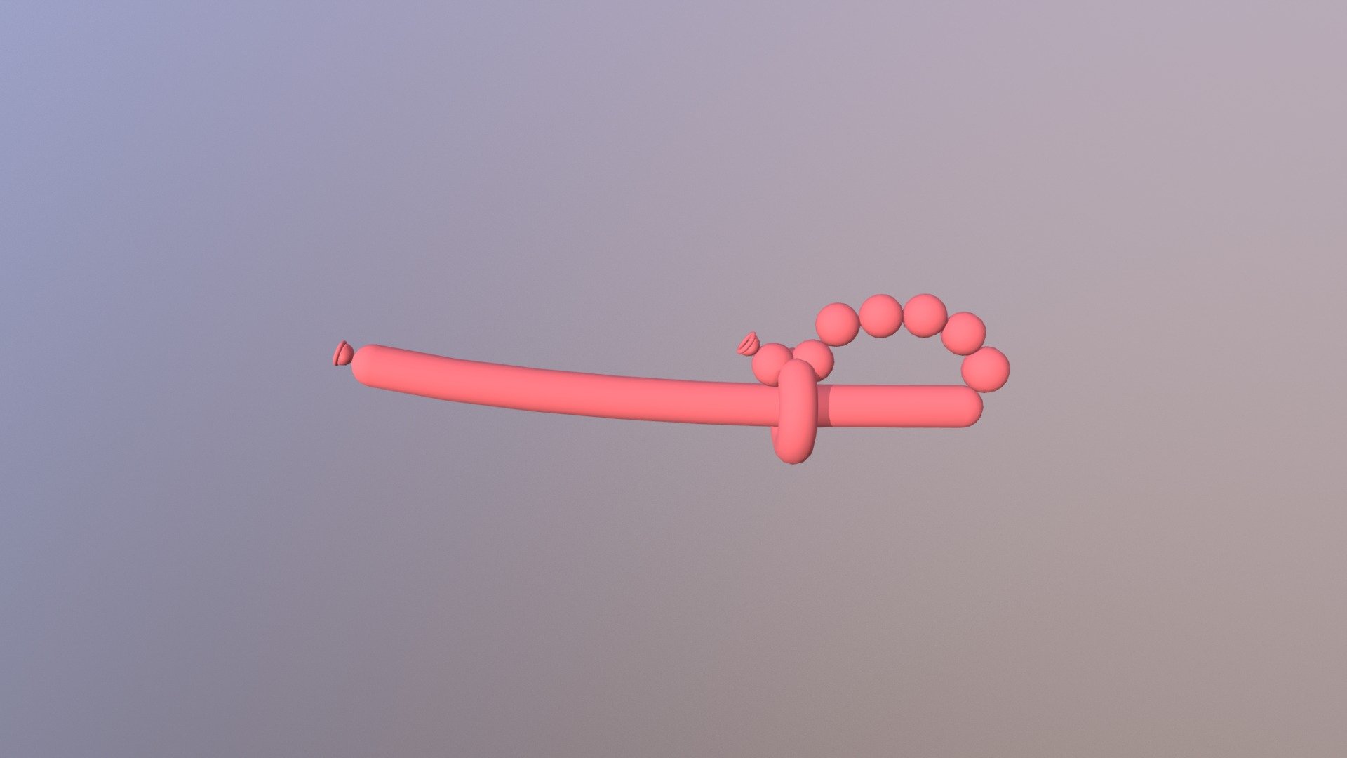 Balloon Sword - 3D model by Hailbot [92c253b] - Sketchfab
