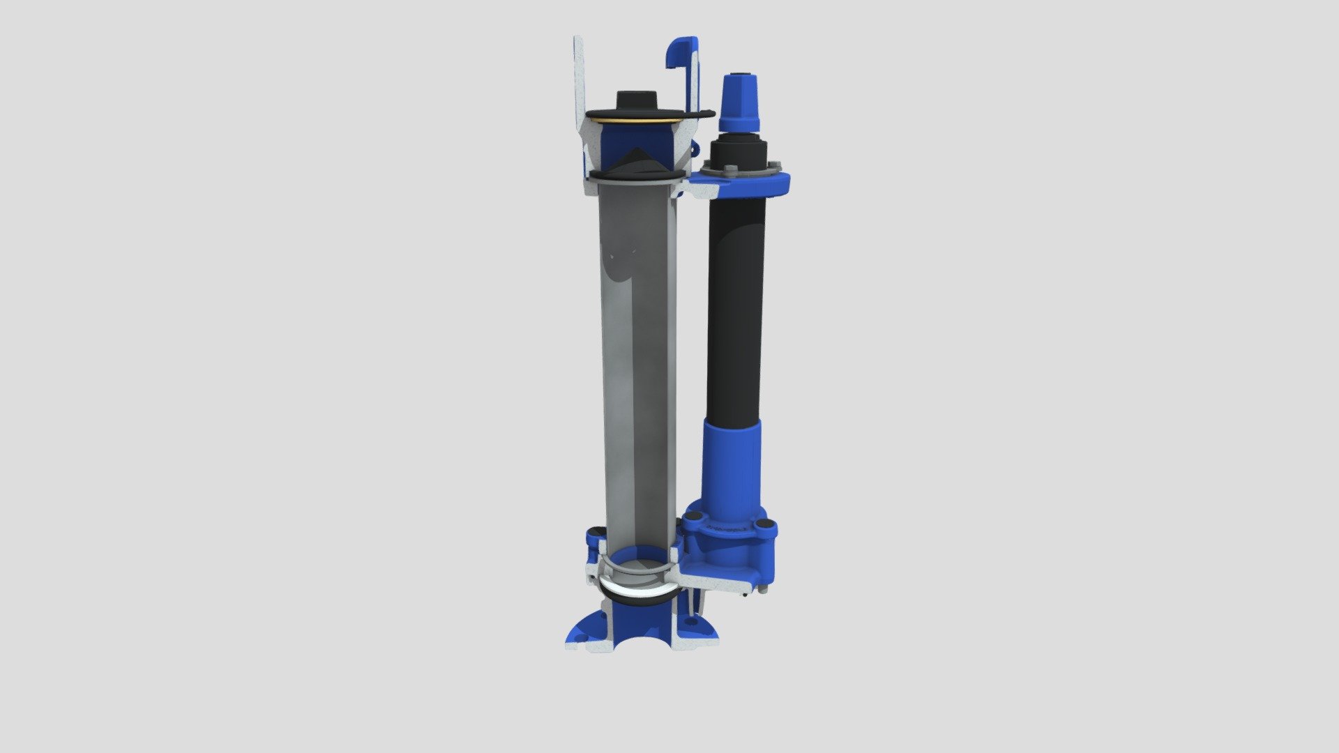 Through-bore underground hydrant - 3D model by IMP Armature (@IMParmature) [92c283a] - Sketchfab