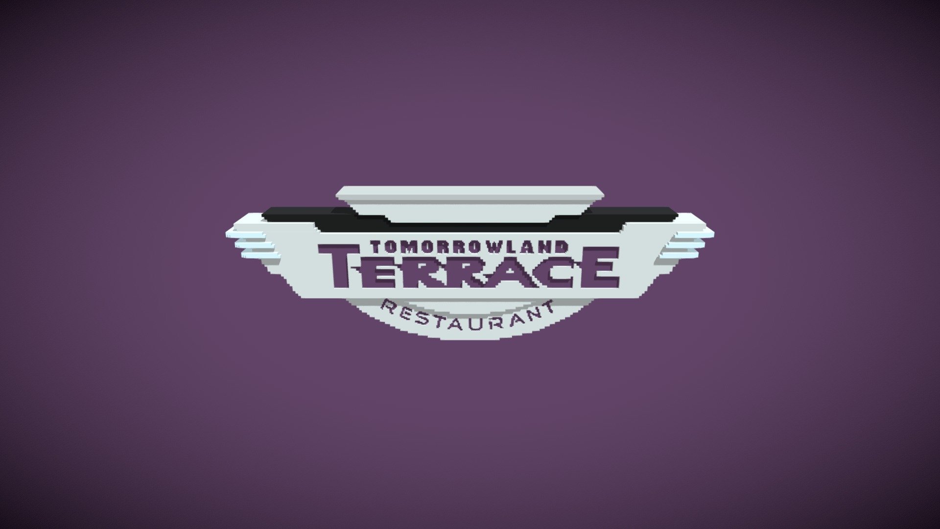 Disney Tomorrowland Terrace Restaurant Sign - 3D model by Electro3d ...