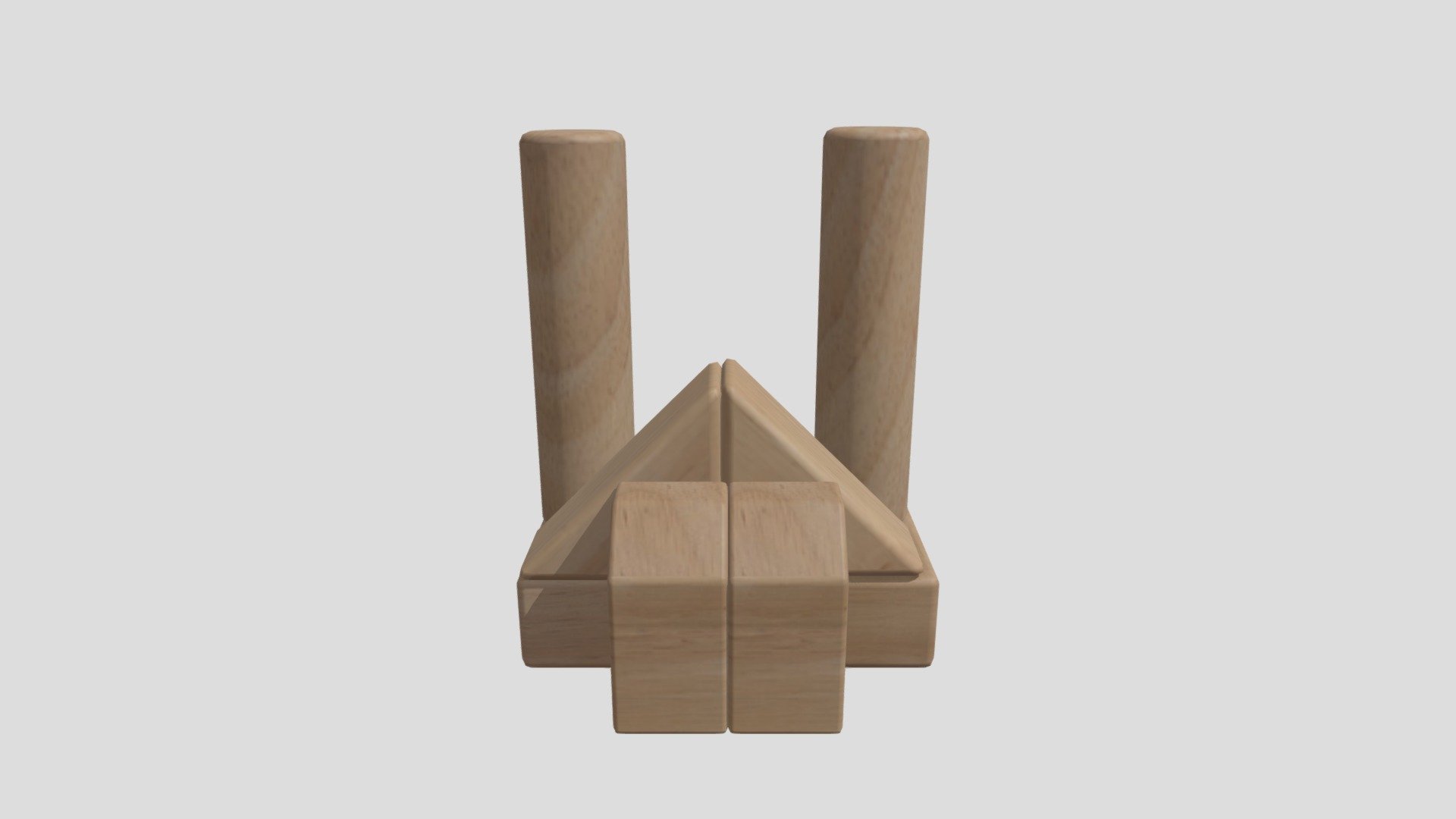 Wooden Blocks Tower - Download Free 3D model by Jack Condra ...
