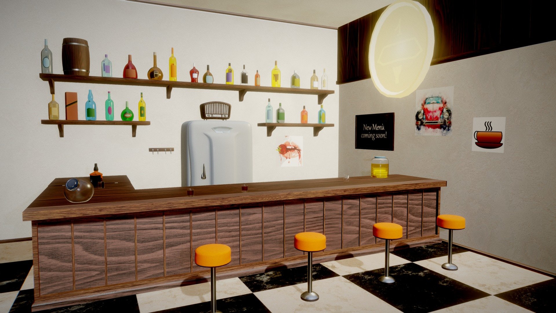 Bar - Download Free 3D model by AlessioPassera [92cb2bf] - Sketchfab
