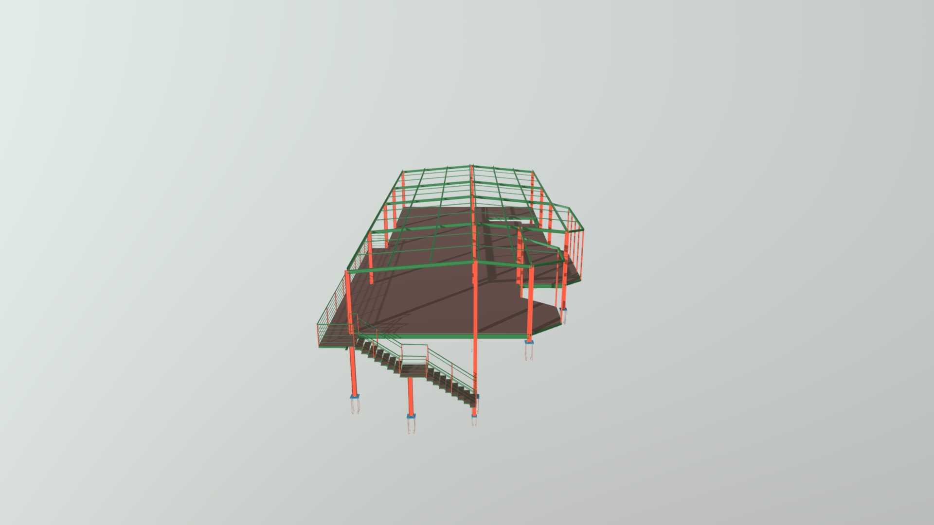 Escritório Piso Mad Wall - 3D model by CALDSERV ESTRUTURAS (@caldserv ...