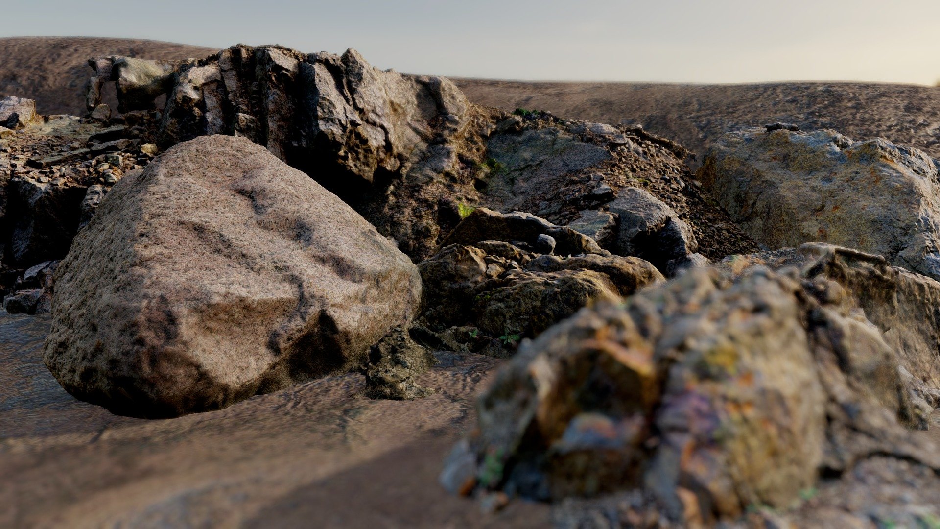 Rocks - 3D model by antoineallardchoquette [92cdc85] - Sketchfab