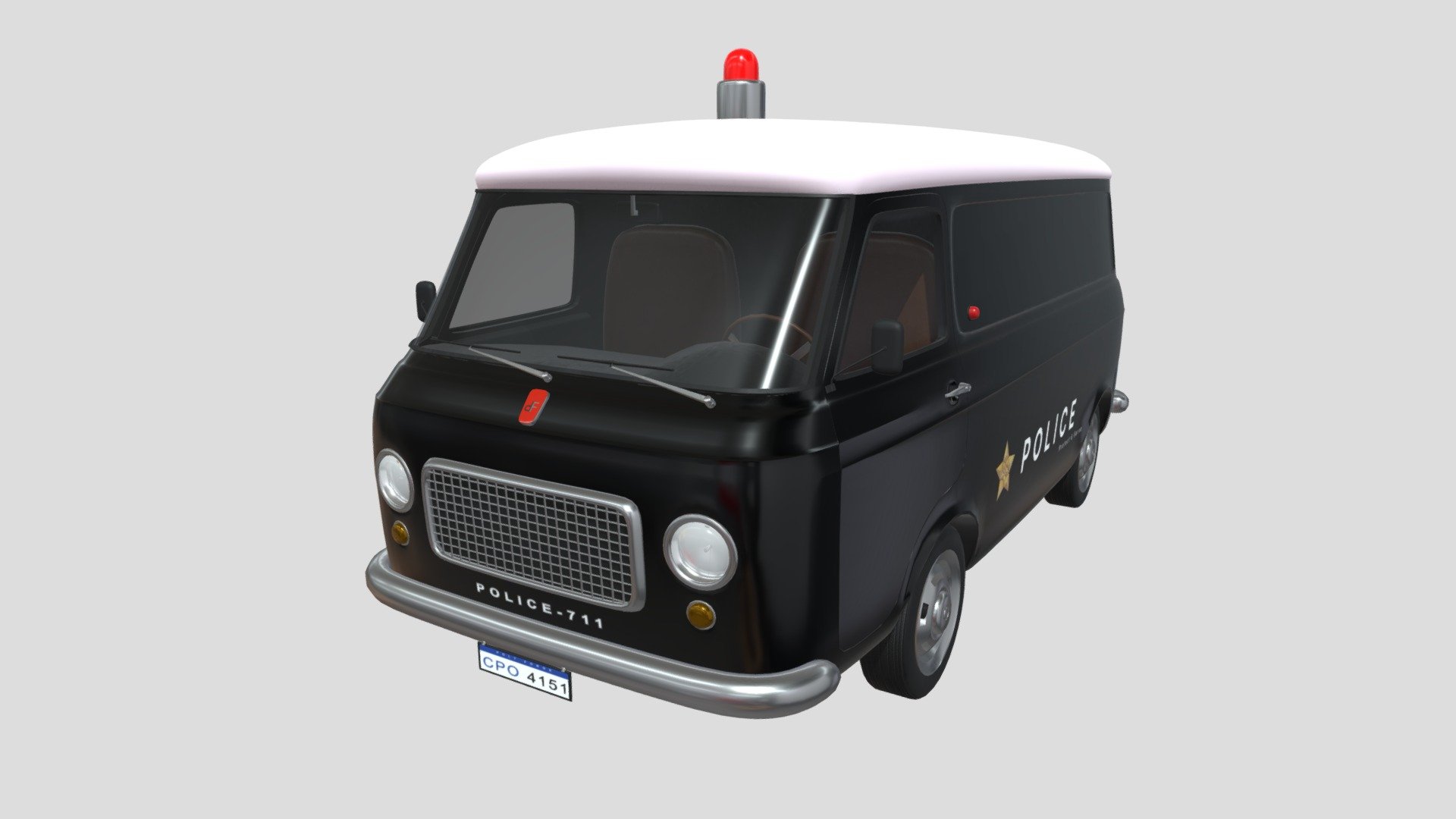 Vintage Police Van - 3D model by Mehdi Hassan (@Mehdi-Hassan) [92cdec8 ...