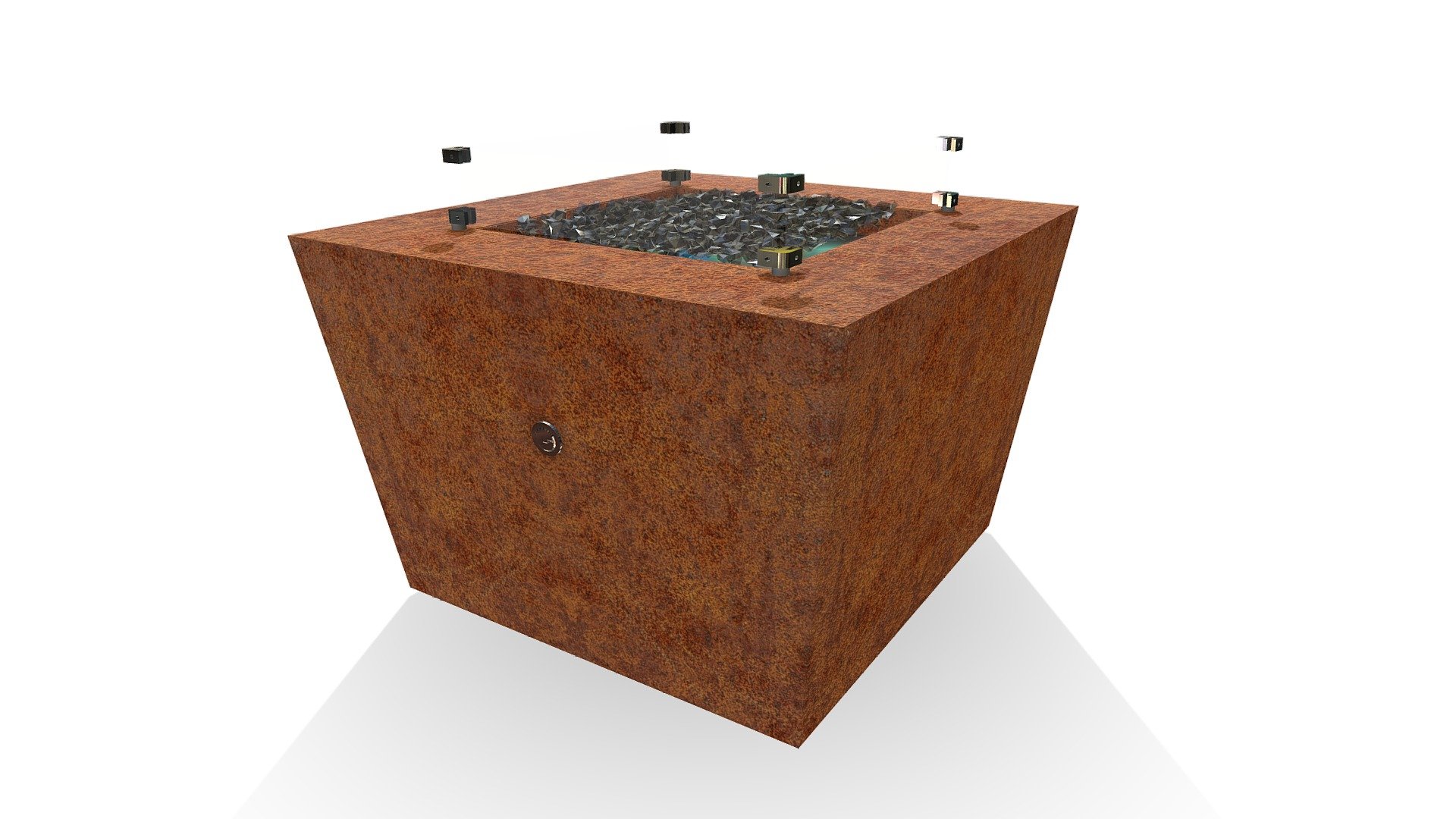 Formluxe Redan Fire Pit Table - Corten - 3D model by Modofire [92cdf01 ...