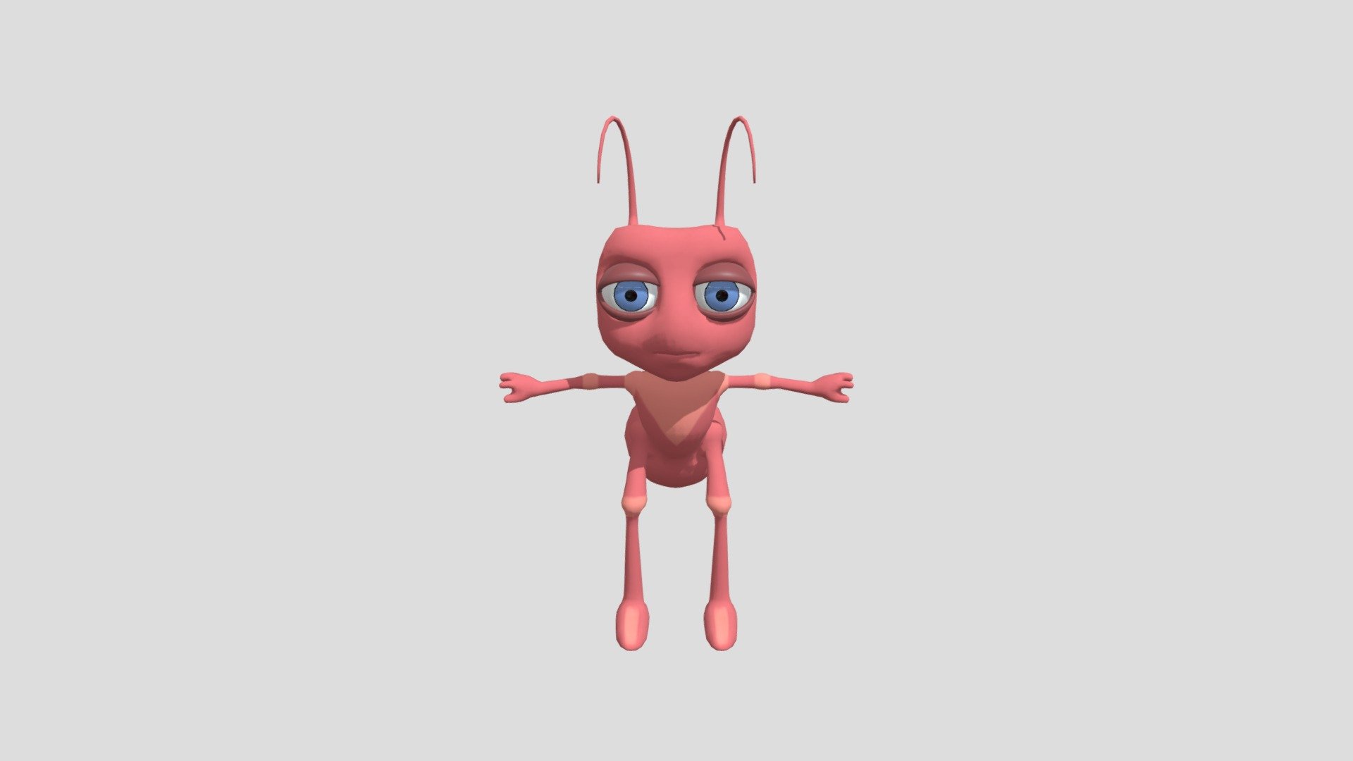 Rigged Stylized Red Blue Green Cartoon Male Ant - Buy Royalty Free 3D ...