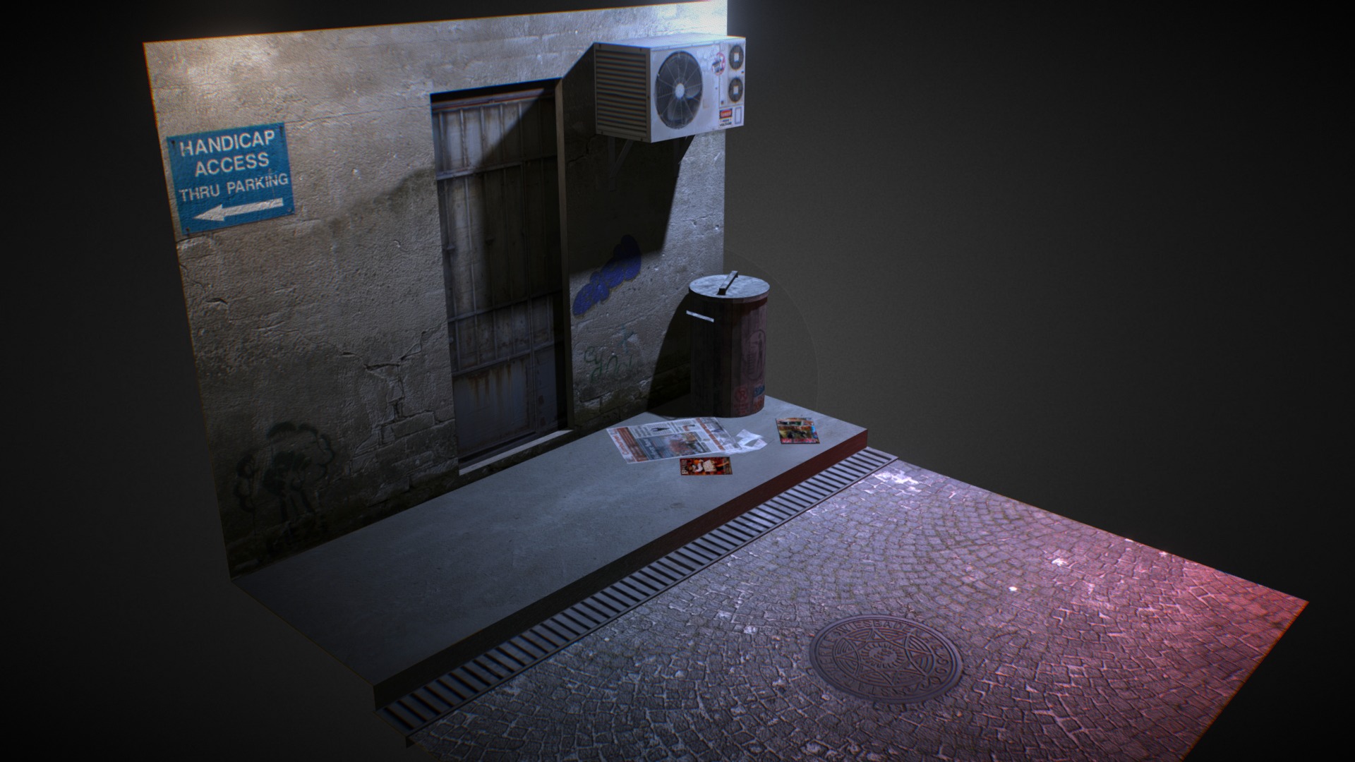 Street - 3D model by kemalgunel [92d0e03] - Sketchfab