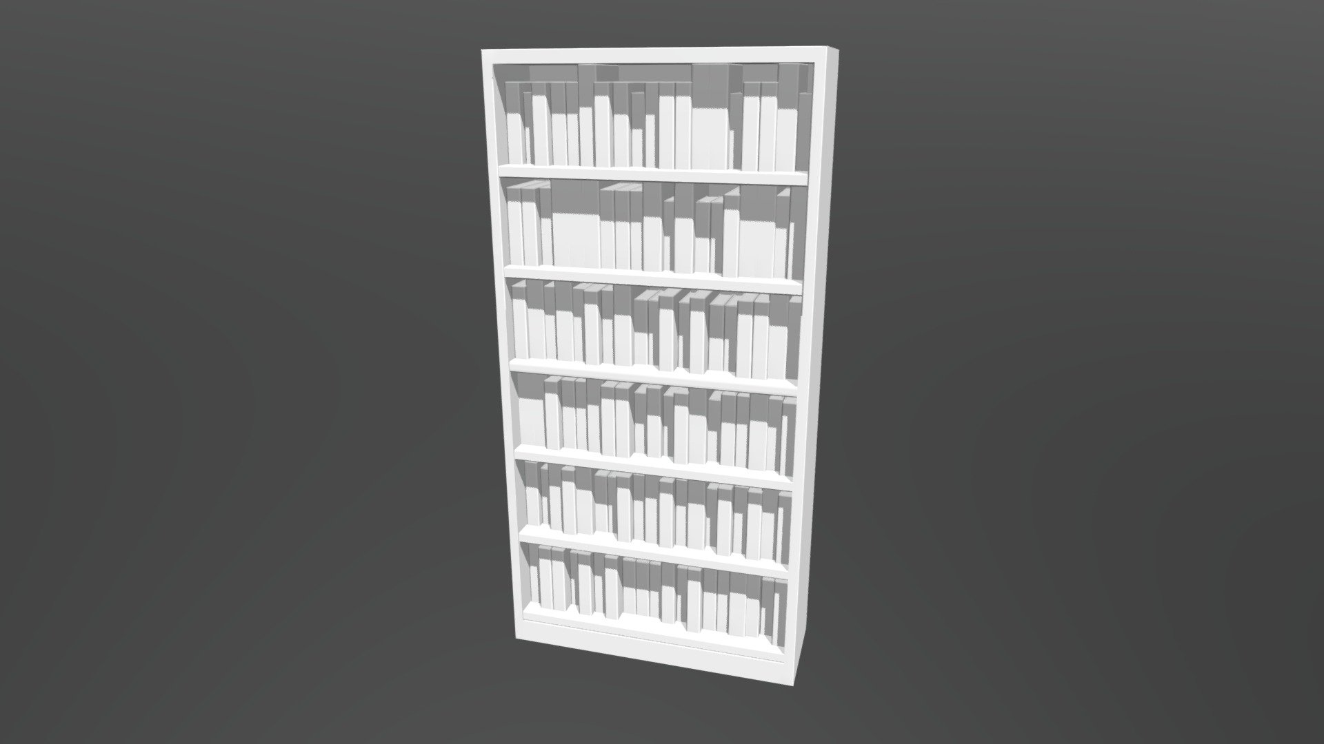 3D Procedural Bookcase - 3D model by StewartBellamy [92d45f2] - Sketchfab