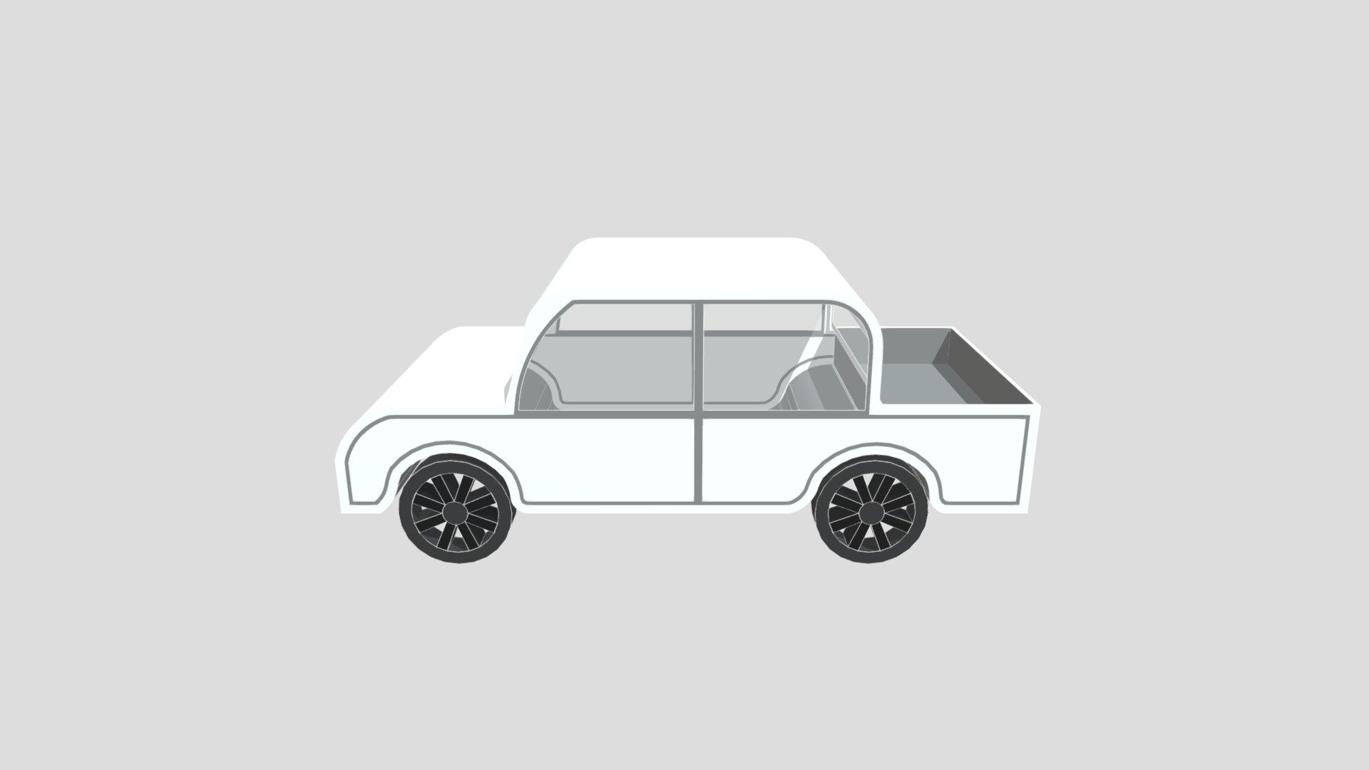 Low-poly-pickup - Download Free 3D model by Nilson.Junior [92d549b ...