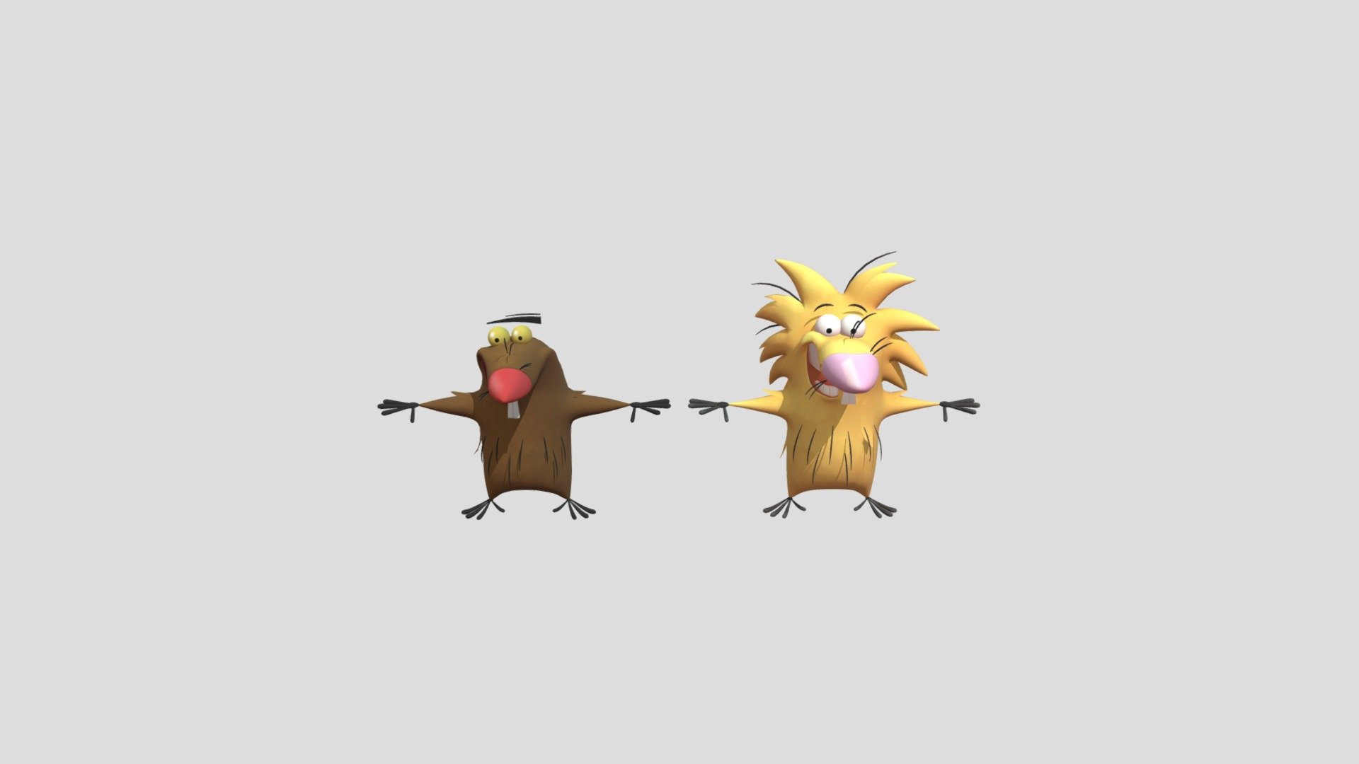 Angry Beavers Models Nick All Star Brawl 2 - Download Free 3D model by ...