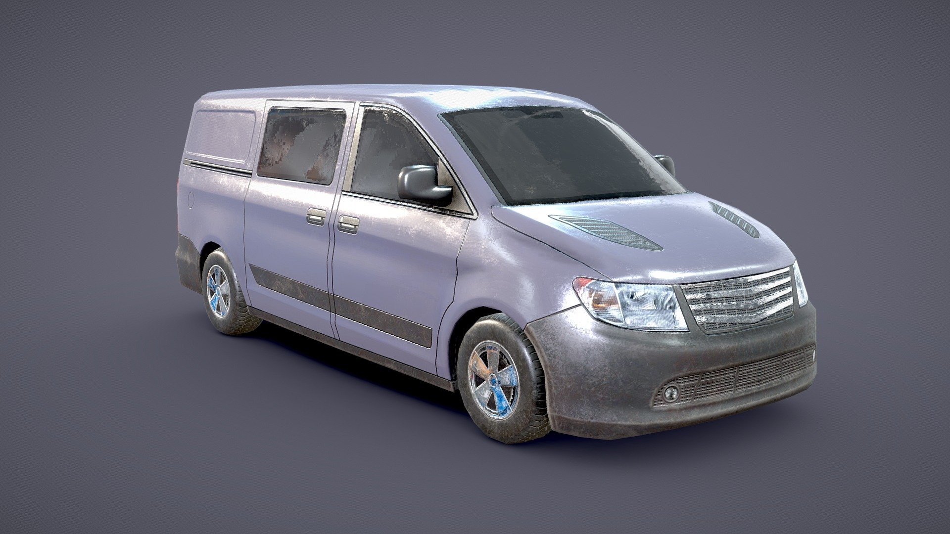 Generic Minivan Grey - Buy Royalty Free 3D model by rpalomino [92db1fa ...