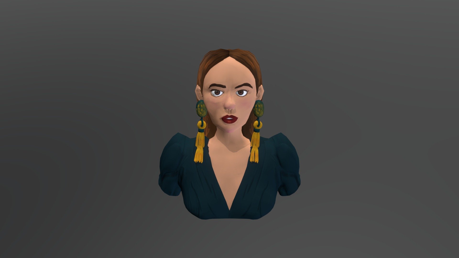 character bust model - 3D model by aruflecia [92dd2d5] - Sketchfab