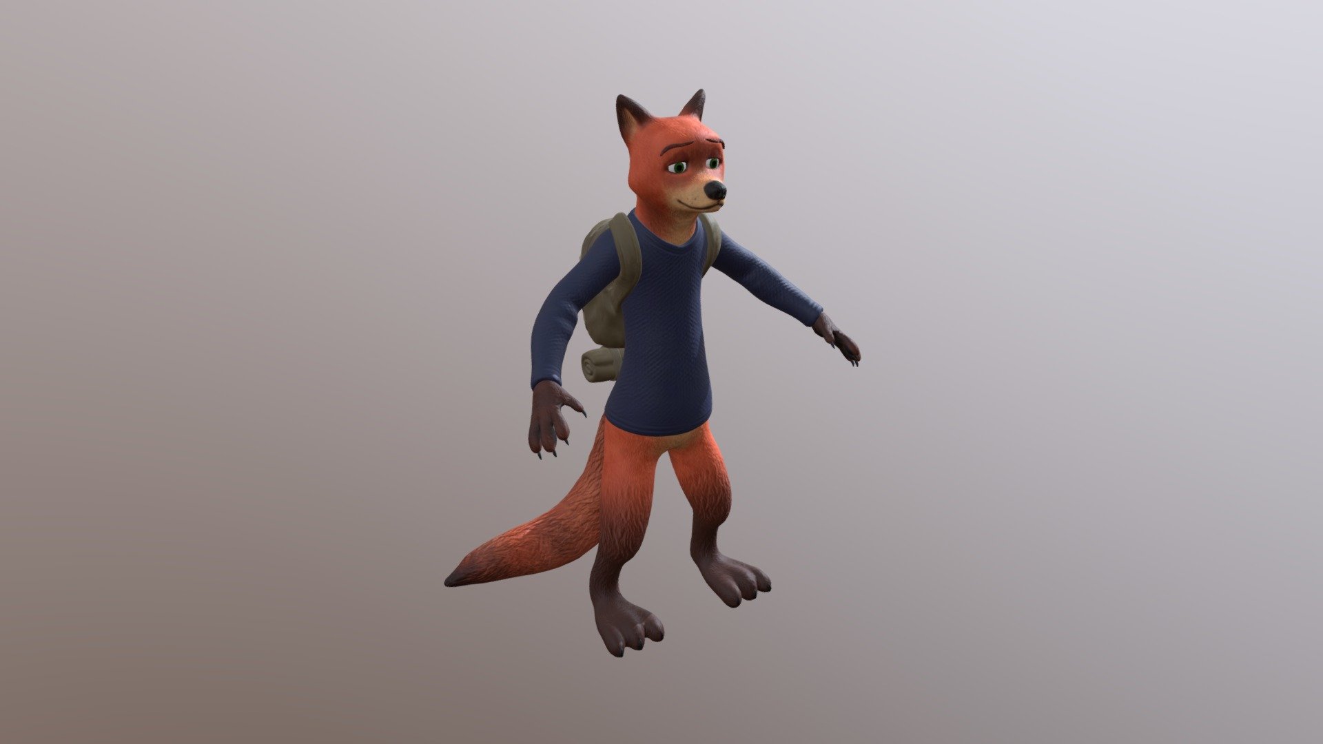 Fox Model - 3D model by llanselott1 (@llanselott) [92df2a2] - Sketchfab