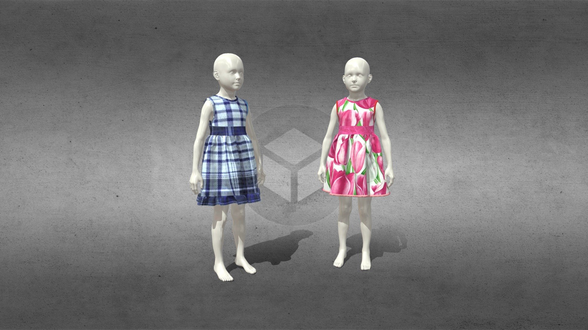 Children-mannequins - 3D model by llllline [92df74b] - Sketchfab