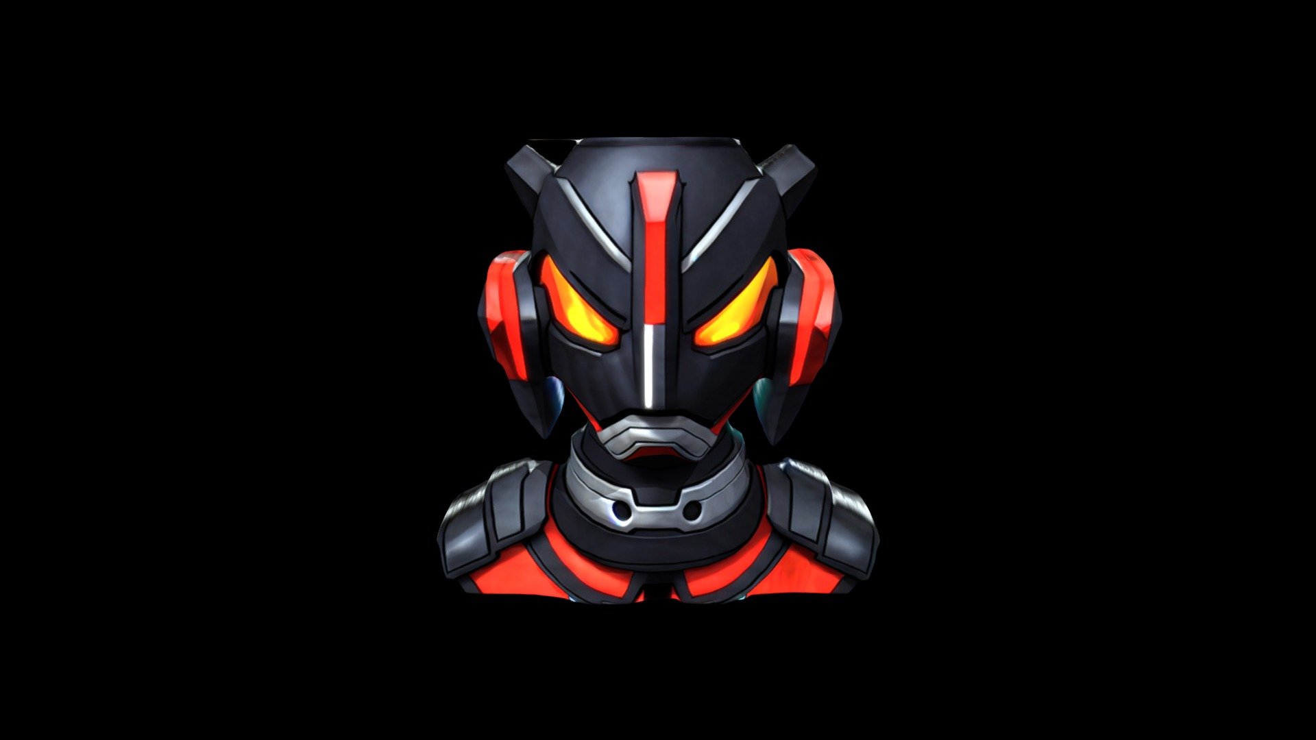 Helmet Mask Robot Cartoon 1491 - Download Free 3D model by klrxyz ...